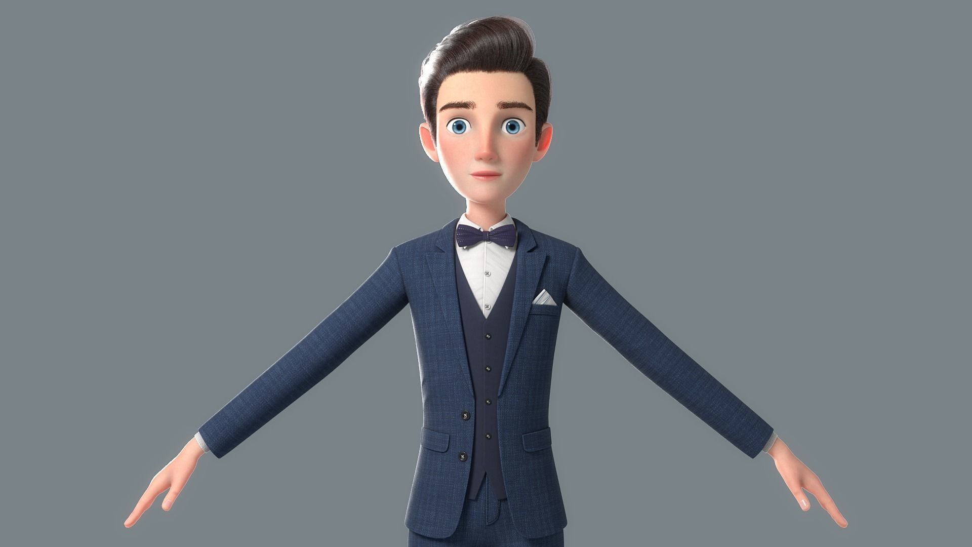 Cartoon Man Rigged 3D model rigged | CGTrader