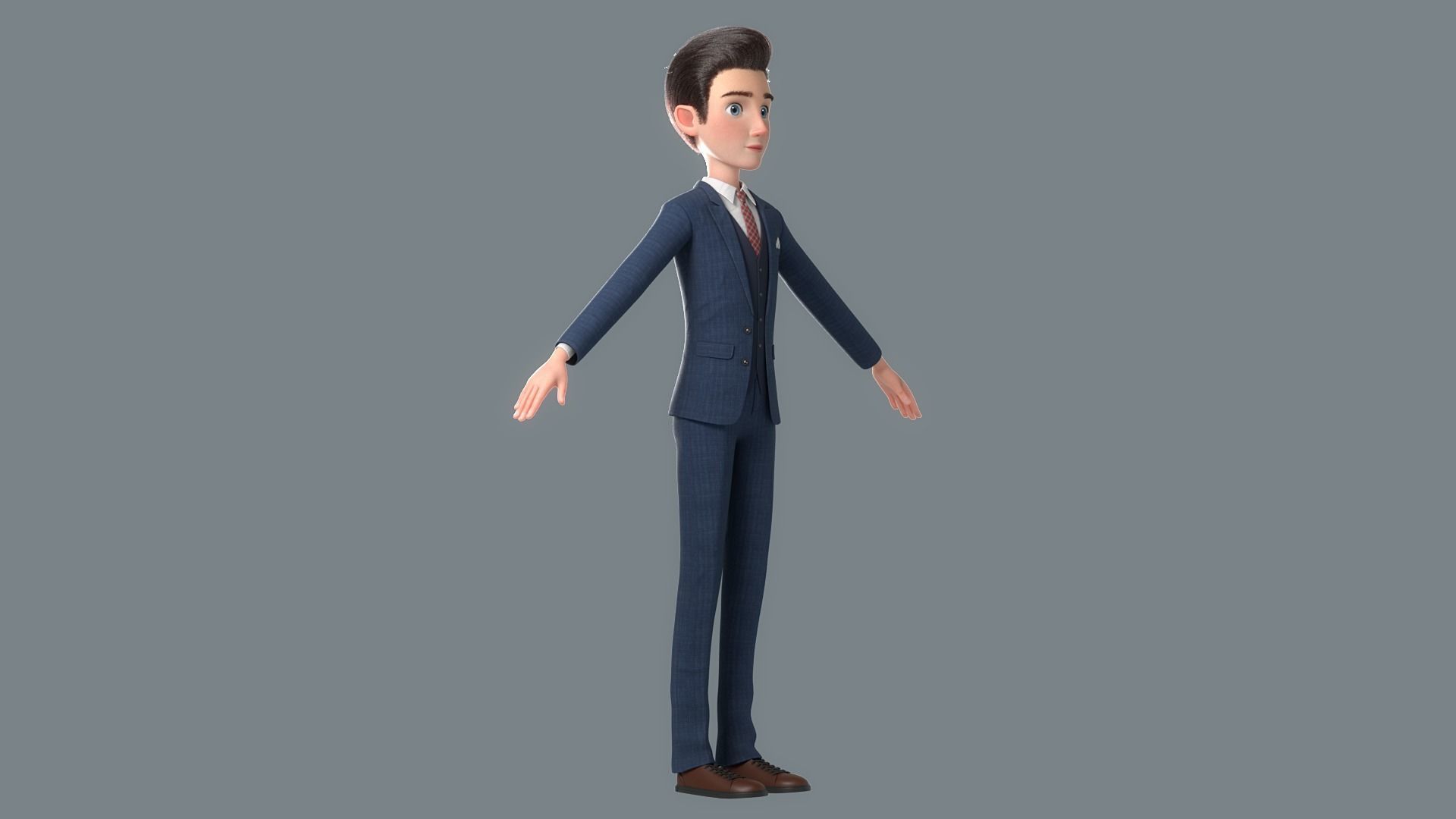 Cartoon Man Rigged 3D model rigged | CGTrader