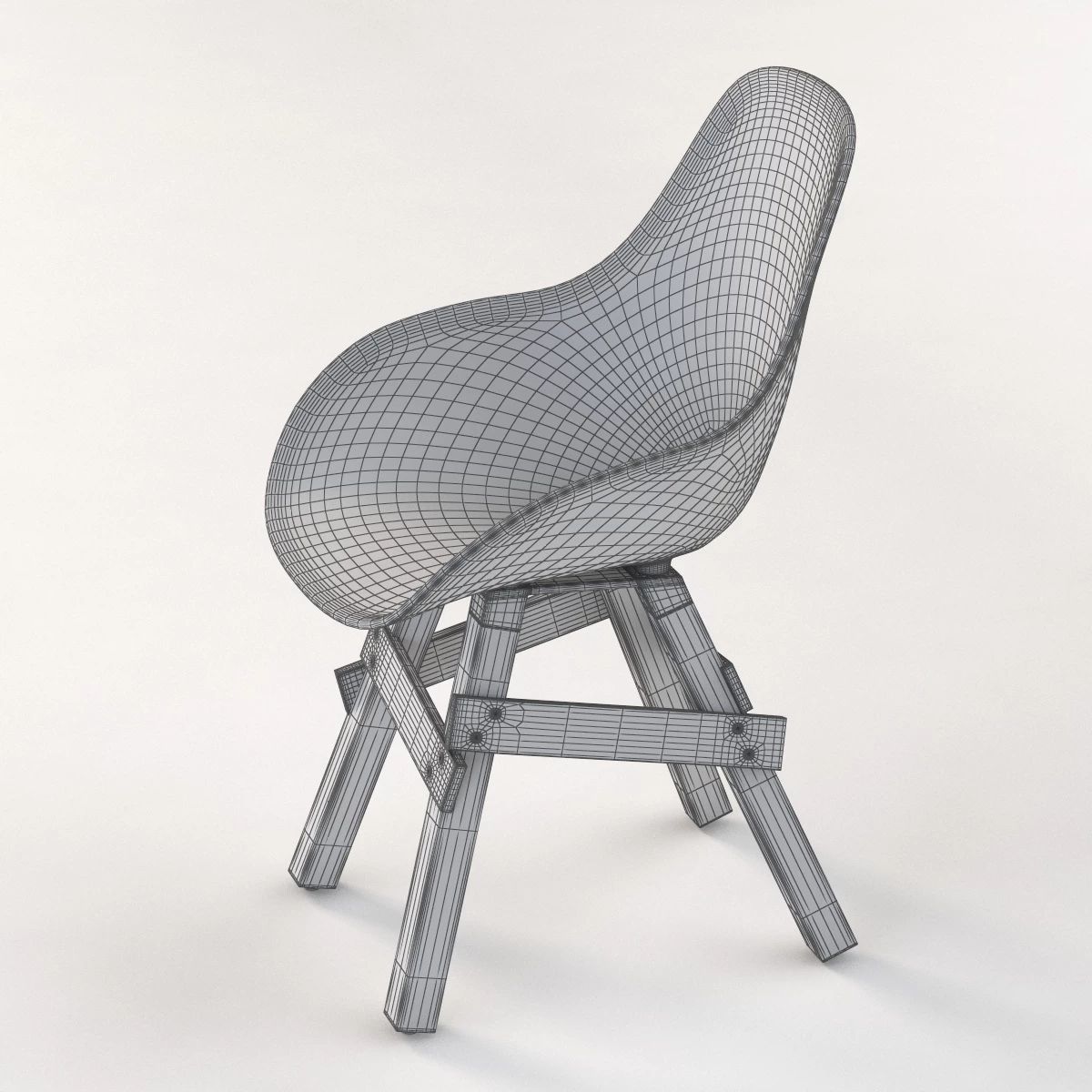Kubikoff Icon Dimple Closed Chair by Sander Mulder 3D model | CGTrader