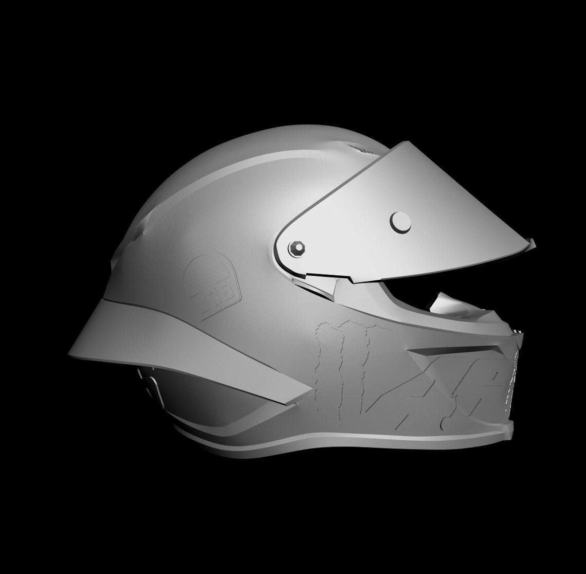 Valentino Rossi Helmet MOTOGP 3D Model free 3D model 3D printable ...