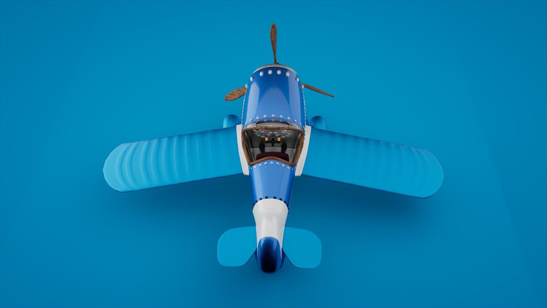 3d Biplane airplane 3D model | CGTrader