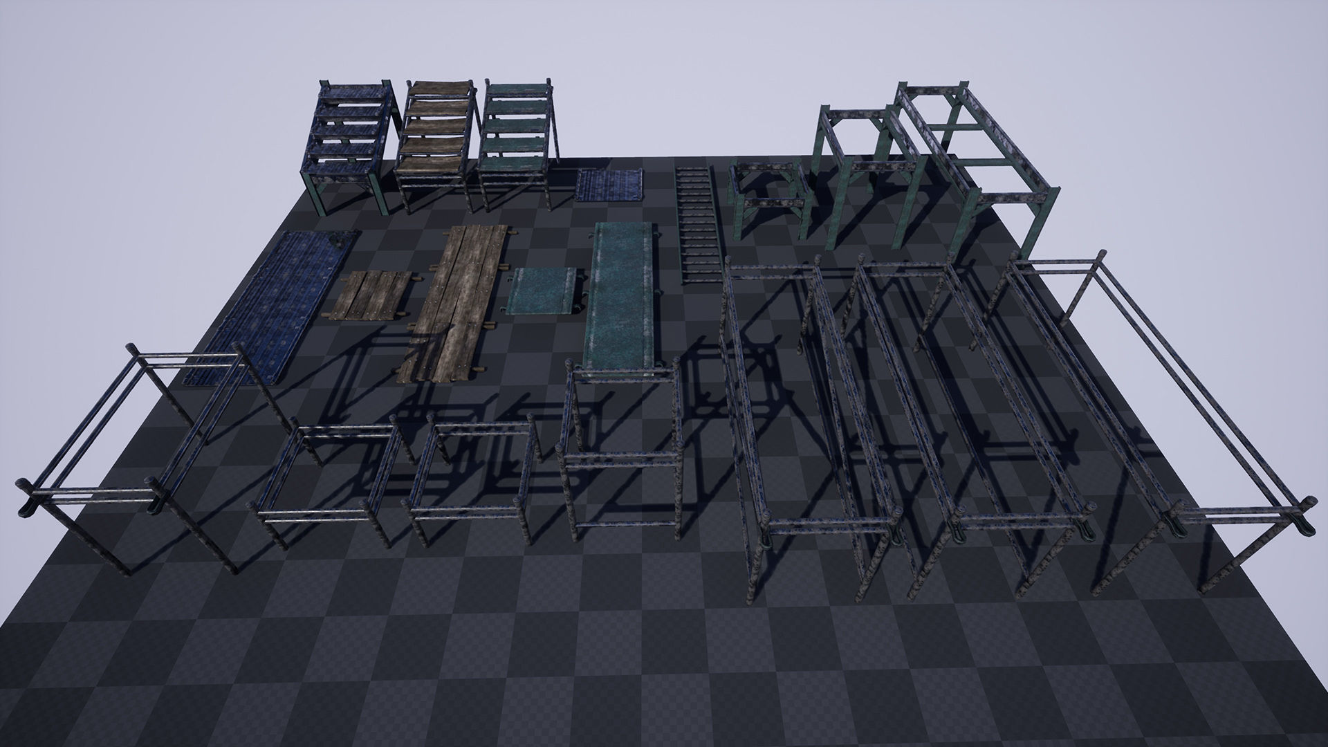 3D model Scaffold Pack Prop Package VR / AR / low-poly | CGTrader