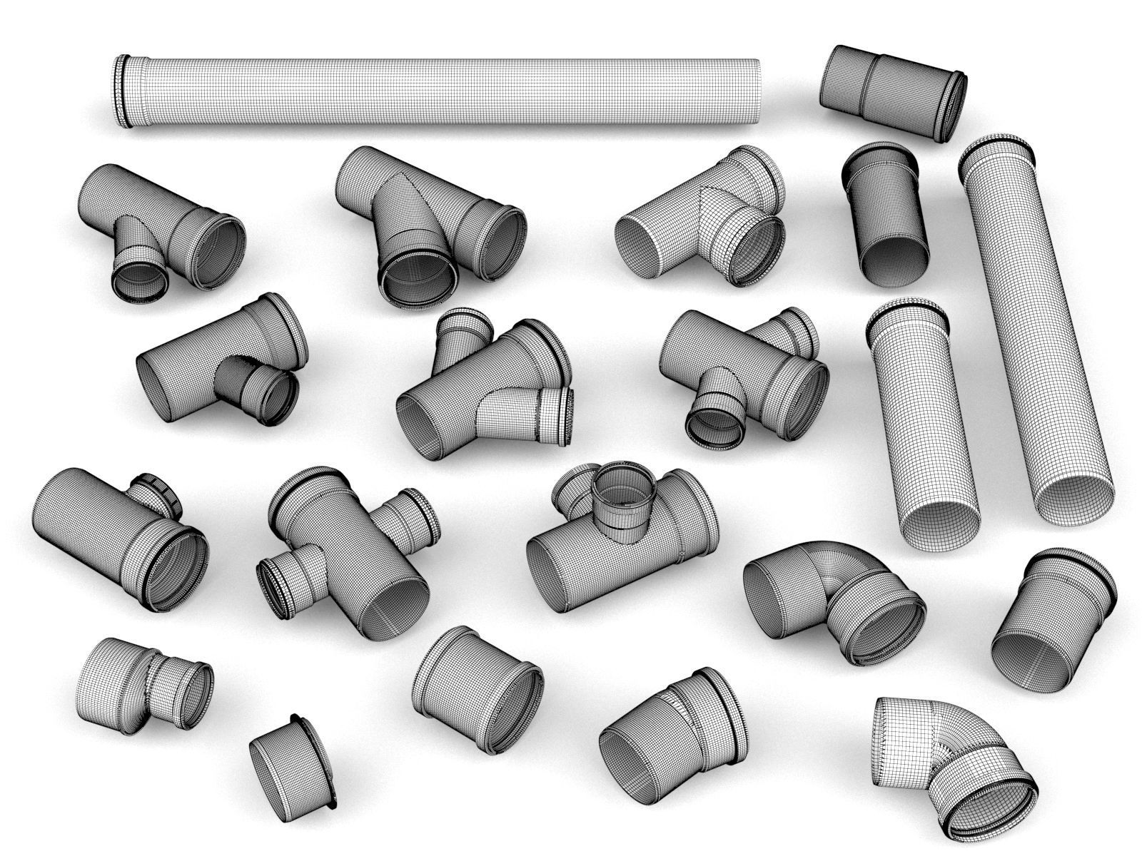 Sewer pipes vol 03 3D model | CGTrader