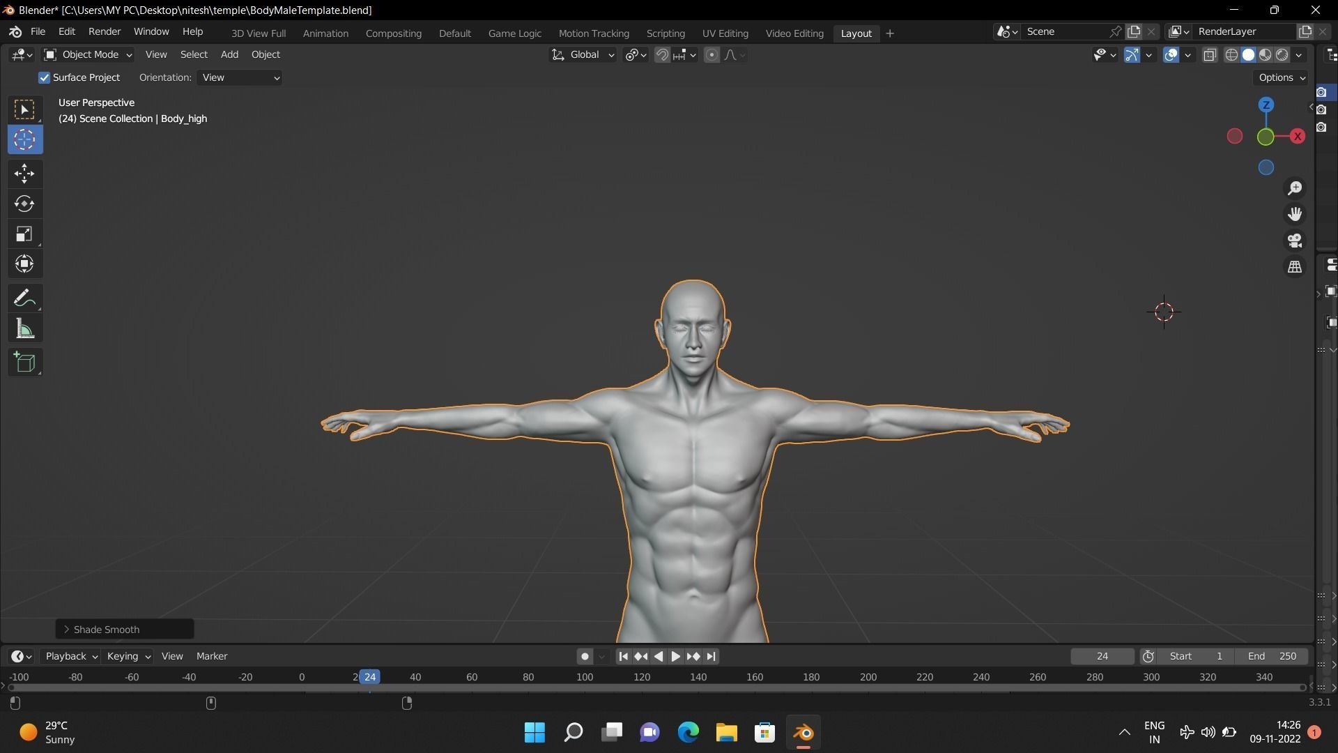 3D model Body mesh VR / AR / low-poly | CGTrader