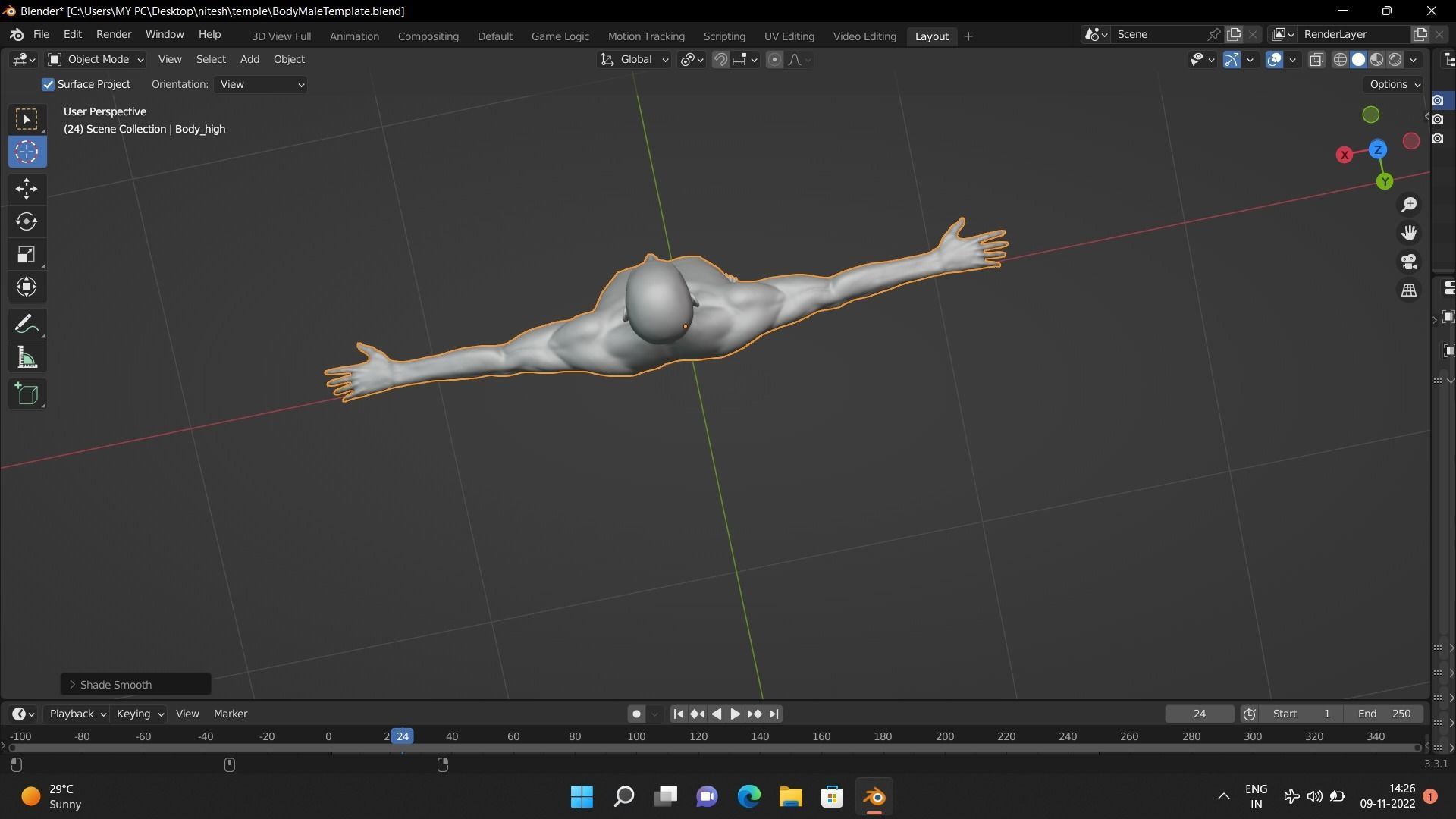 3D model Body mesh VR / AR / low-poly | CGTrader