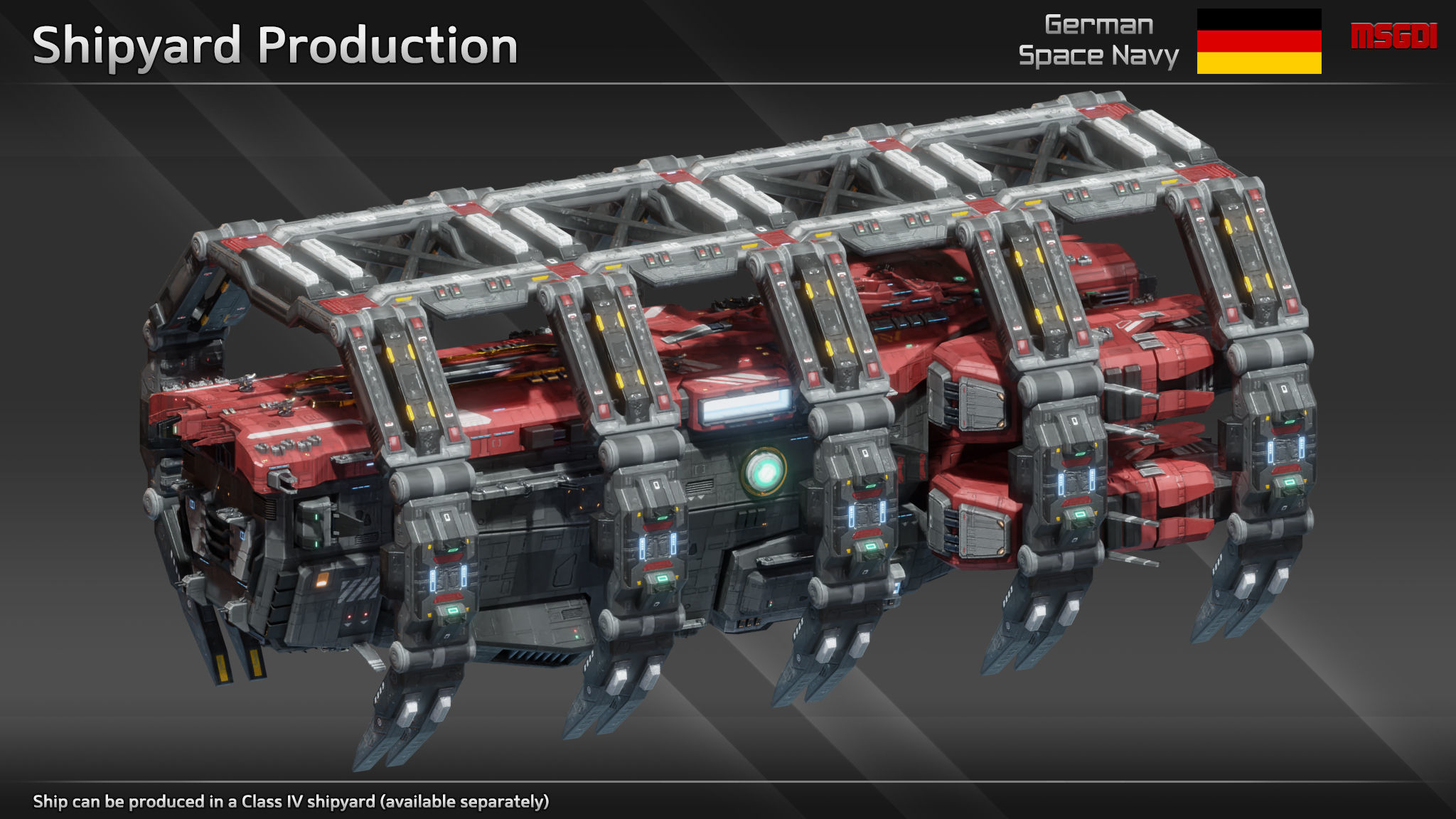 GSN German Dreadnought Spaceship Collection VR / AR / low-poly | CGTrader