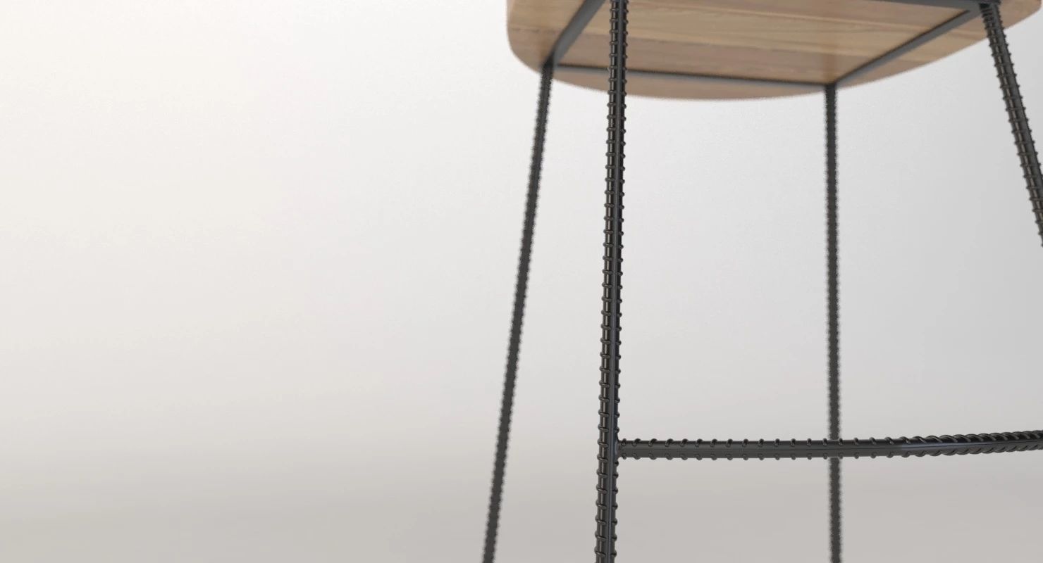 Mocka Legna Bar Stool 3D model | CGTrader