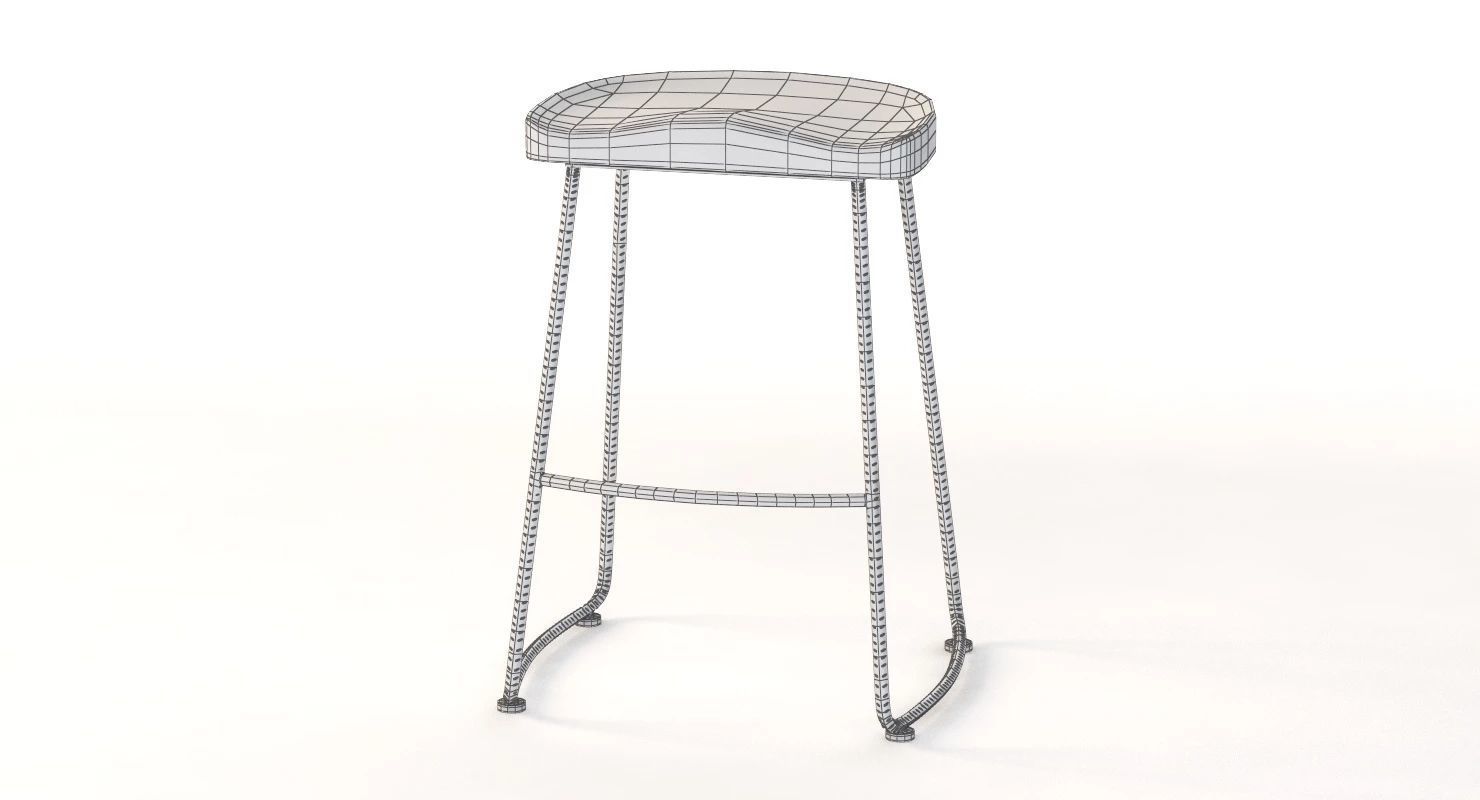 Mocka Legna Bar Stool 3D model | CGTrader