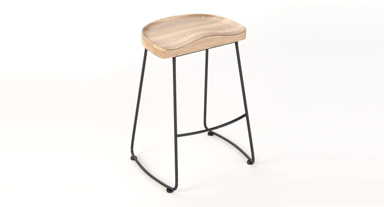 Mocka Legna Bar Stool 3D model | CGTrader