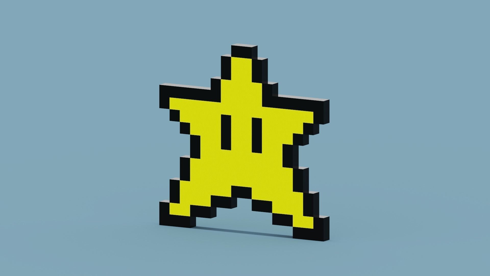 3D model Mario Star Icon VR / AR / low-poly | CGTrader