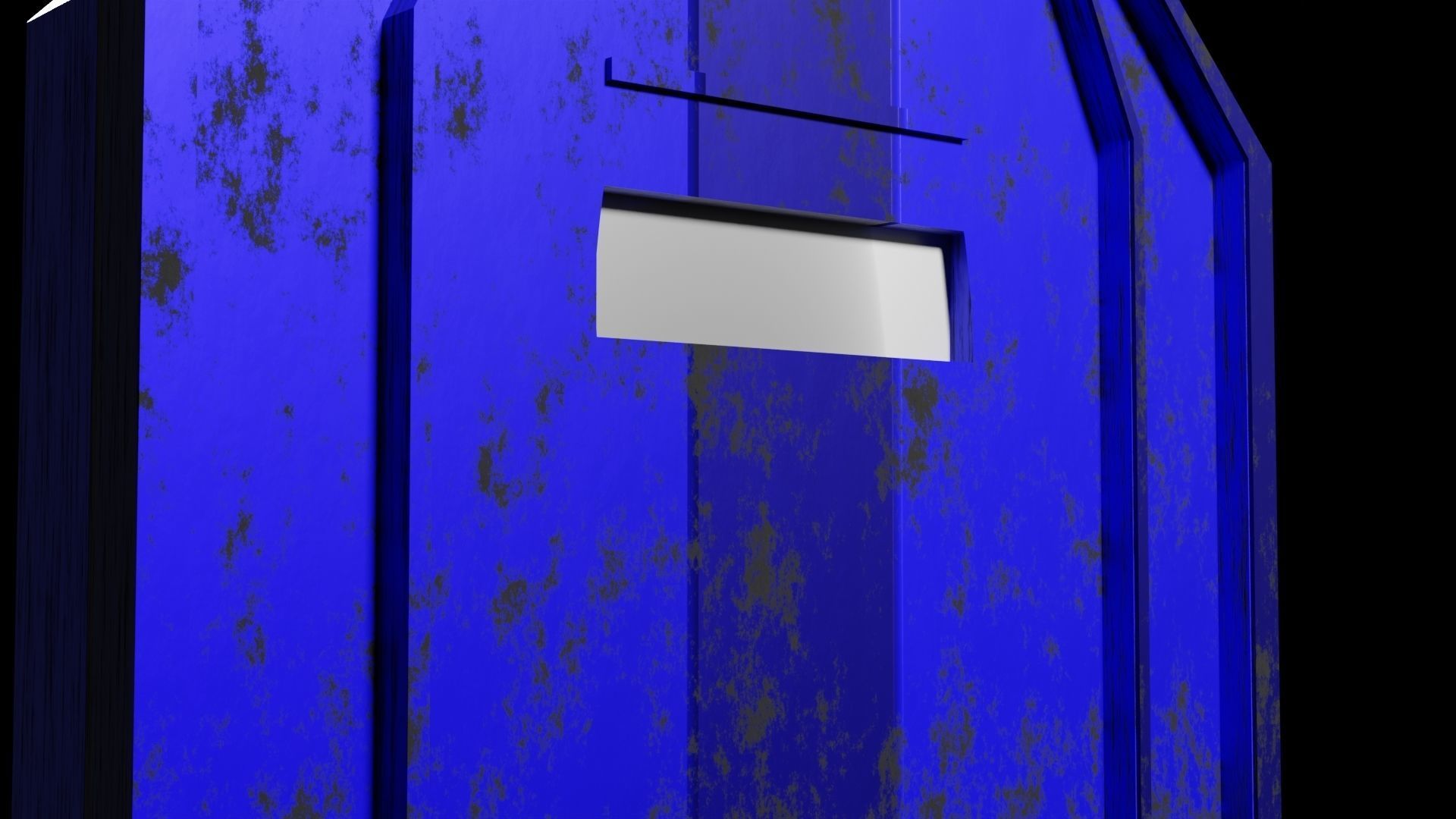 Shield rusty blue robot free 3D model | CGTrader