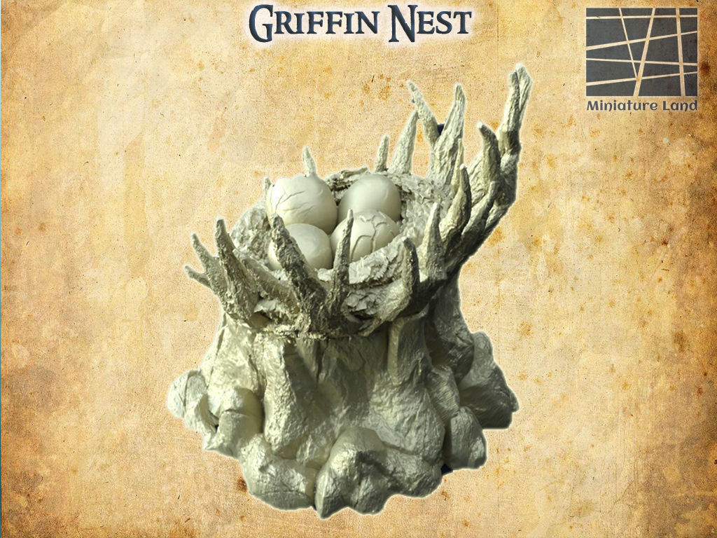 Griffon Nest Tabletop Terrain 28 MM 3D model 3D printable | CGTrader