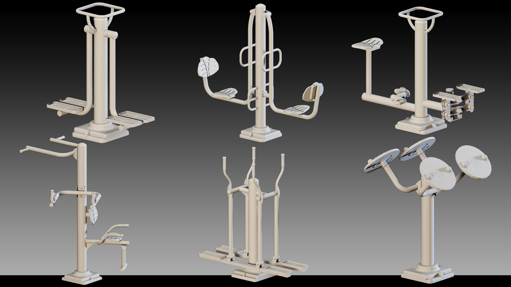 3D model 42 Urban Sport Props- Kitbash- High detail 3d models VR / AR ...