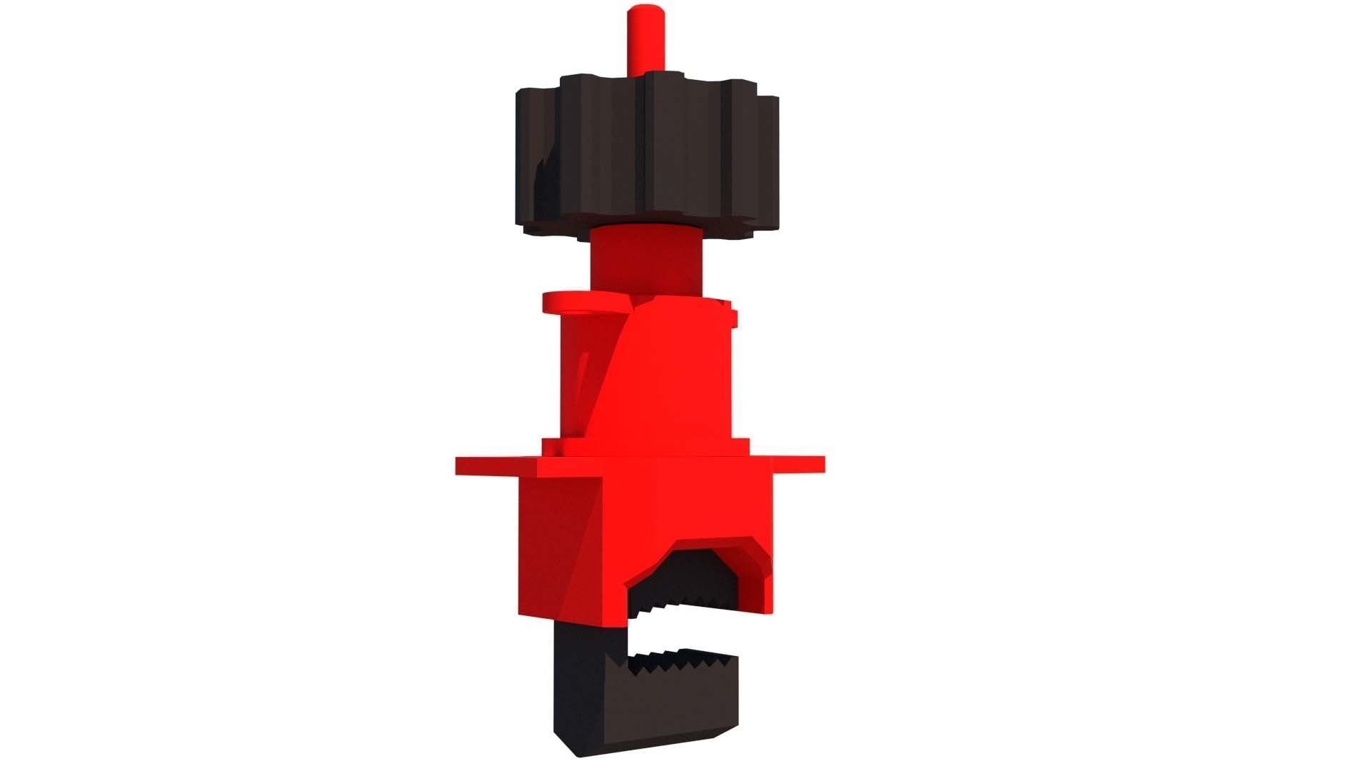 locking butterfly valves free 3D model | CGTrader