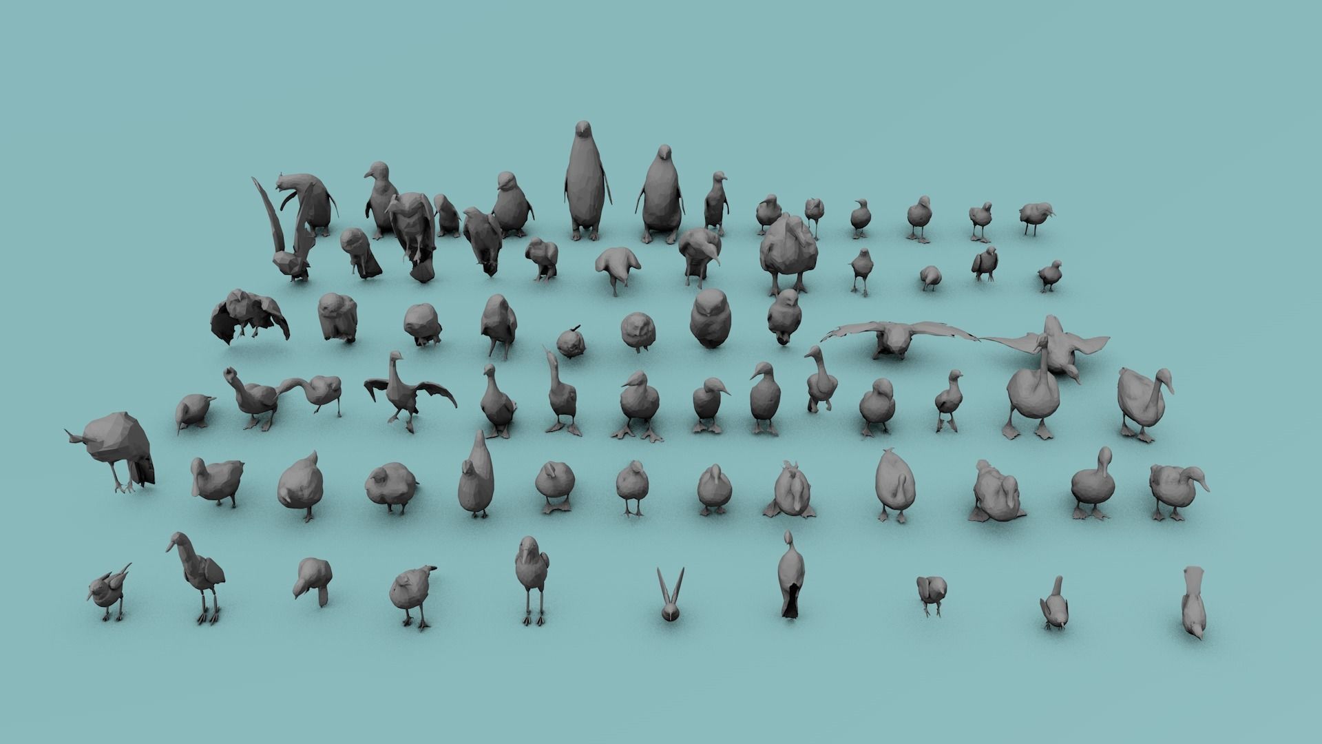 3D model Birds Assets VR / AR / low-poly | CGTrader