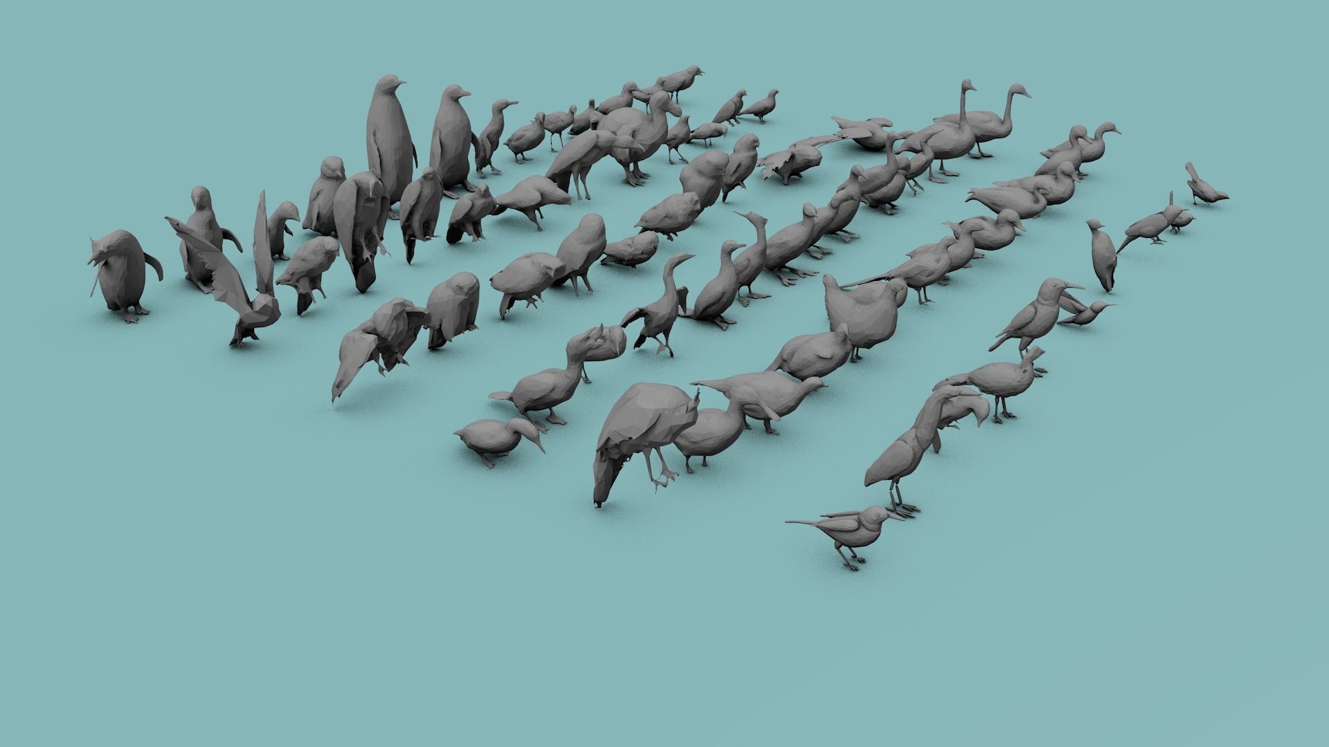 3D model Birds Assets VR / AR / low-poly | CGTrader