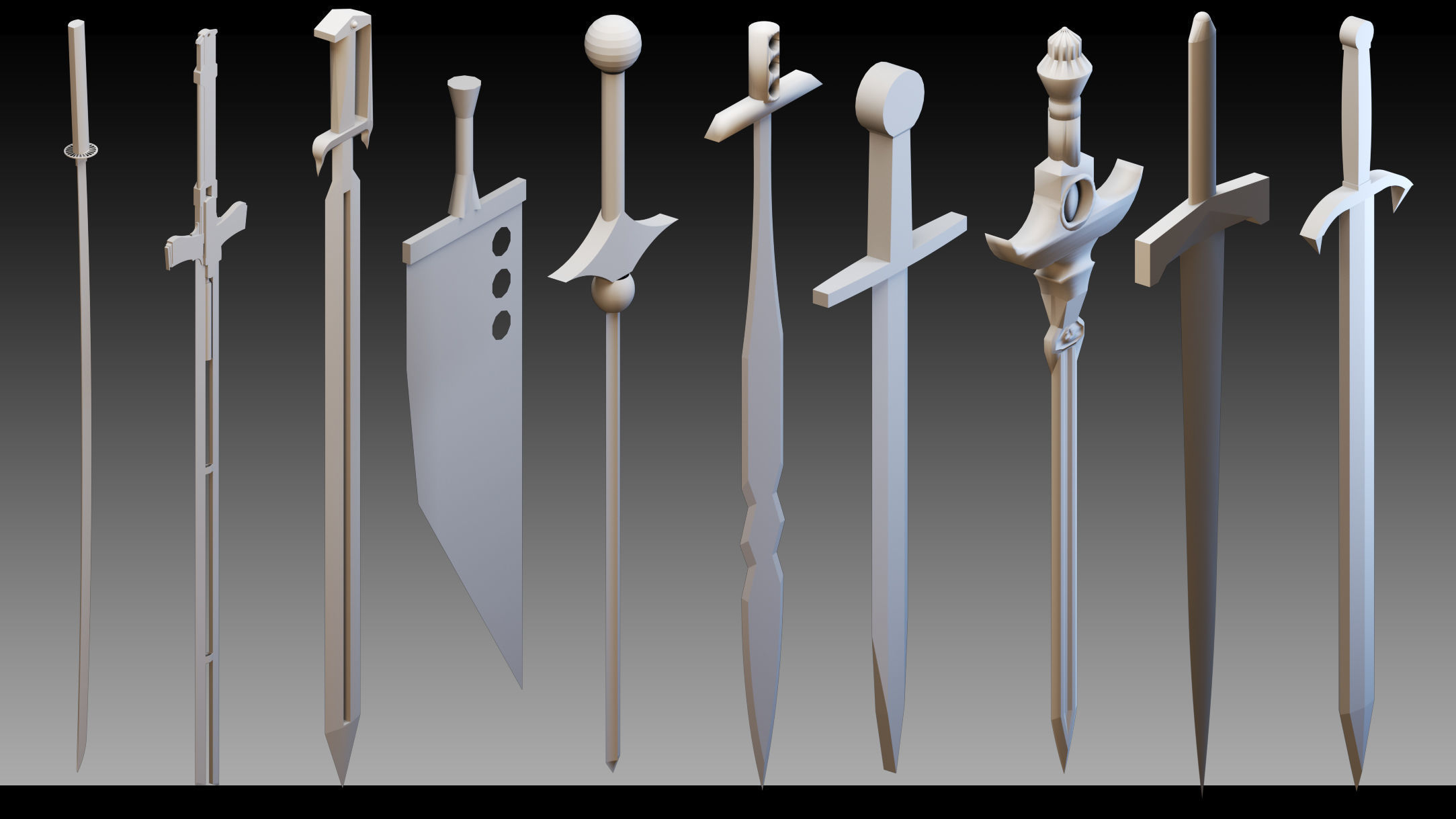 100 Swords- Kitbash- High detail 3d models 3D model | CGTrader