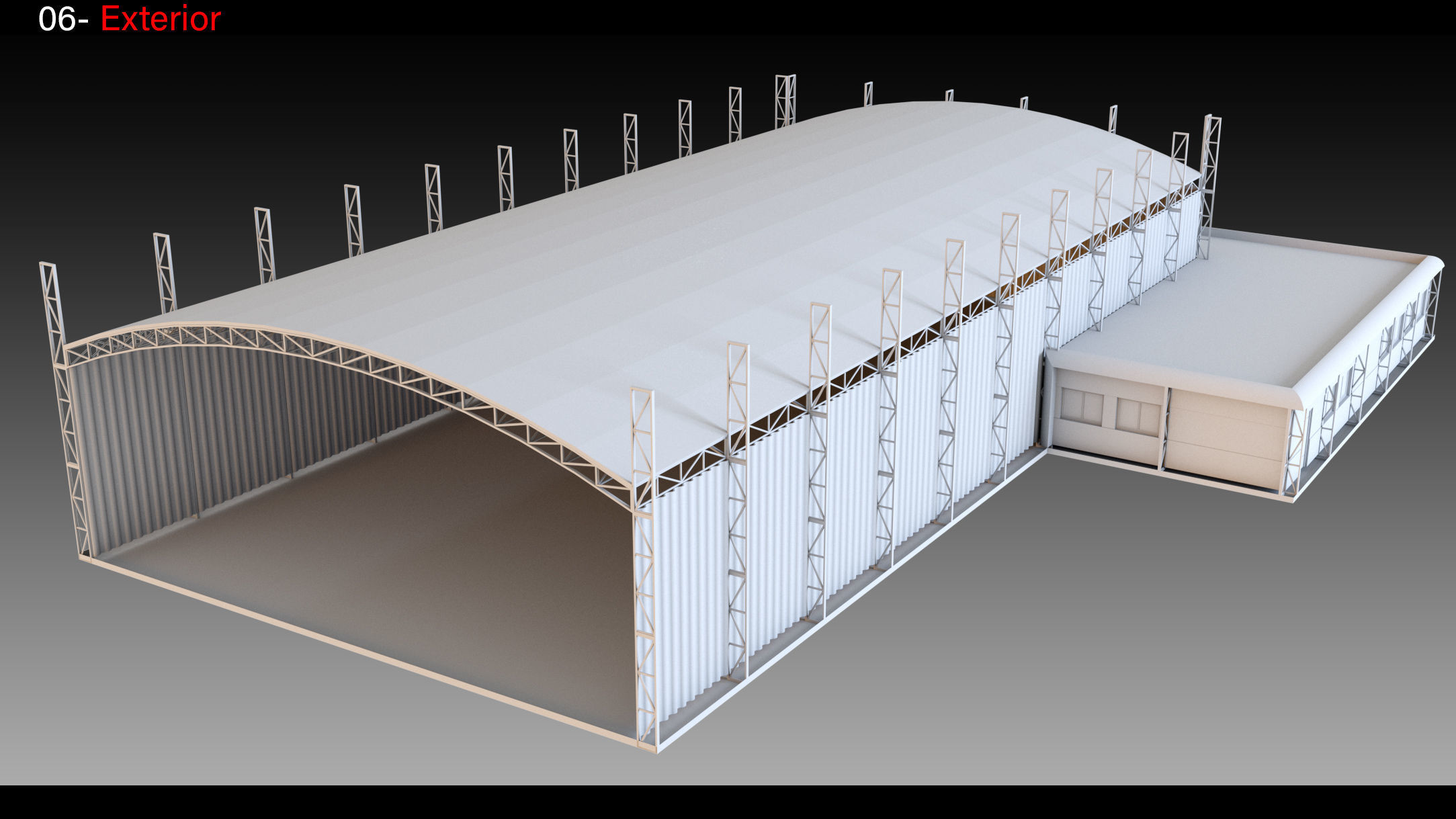 6 Industrial Sheds- High detail 3d models 3D model | CGTrader
