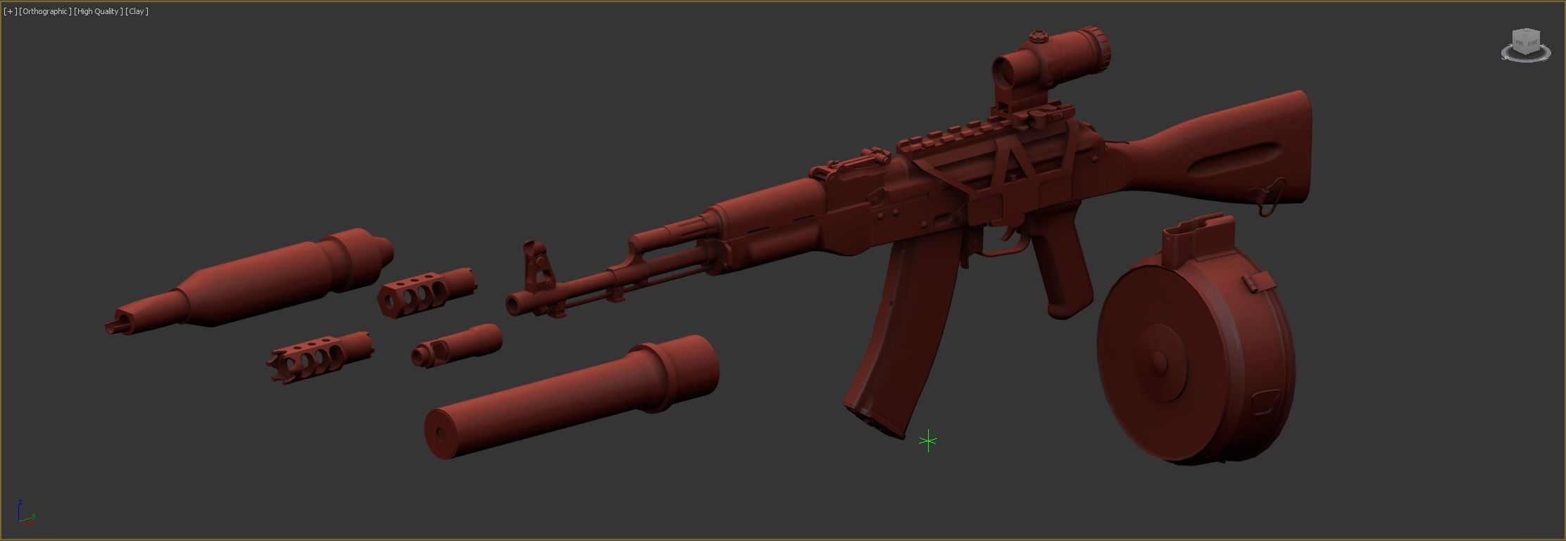 3D model MILITARY Game Ready AK 74 SET VR / AR / low-poly | CGTrader