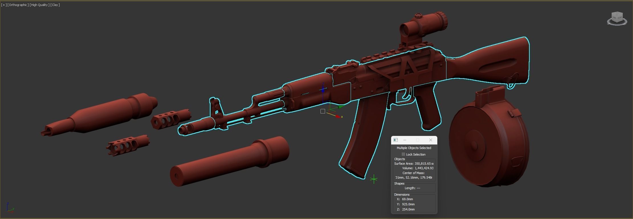 3D model MILITARY Game Ready AK 74 SET VR / AR / low-poly | CGTrader