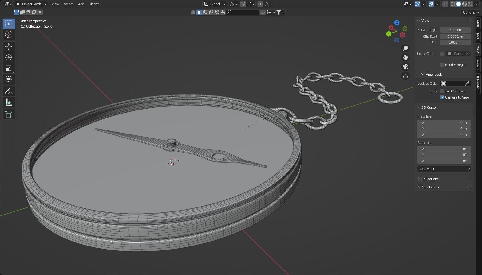 3D model Gravered Golden Compass VR / AR / low-poly | CGTrader