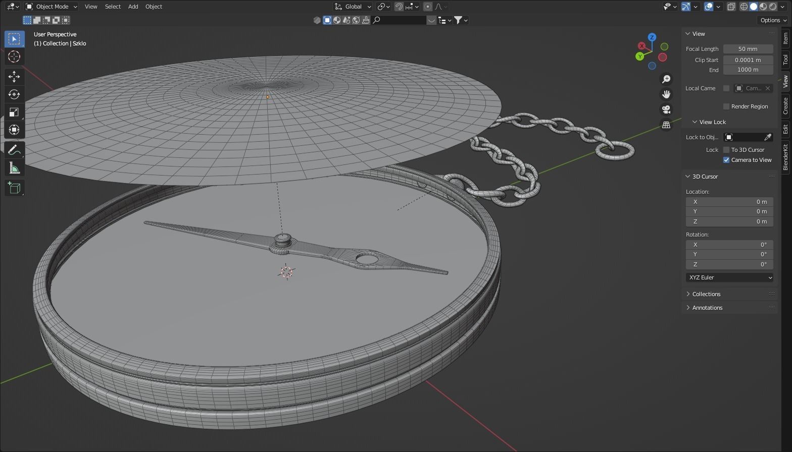 3D model Gravered Golden Compass VR / AR / low-poly | CGTrader