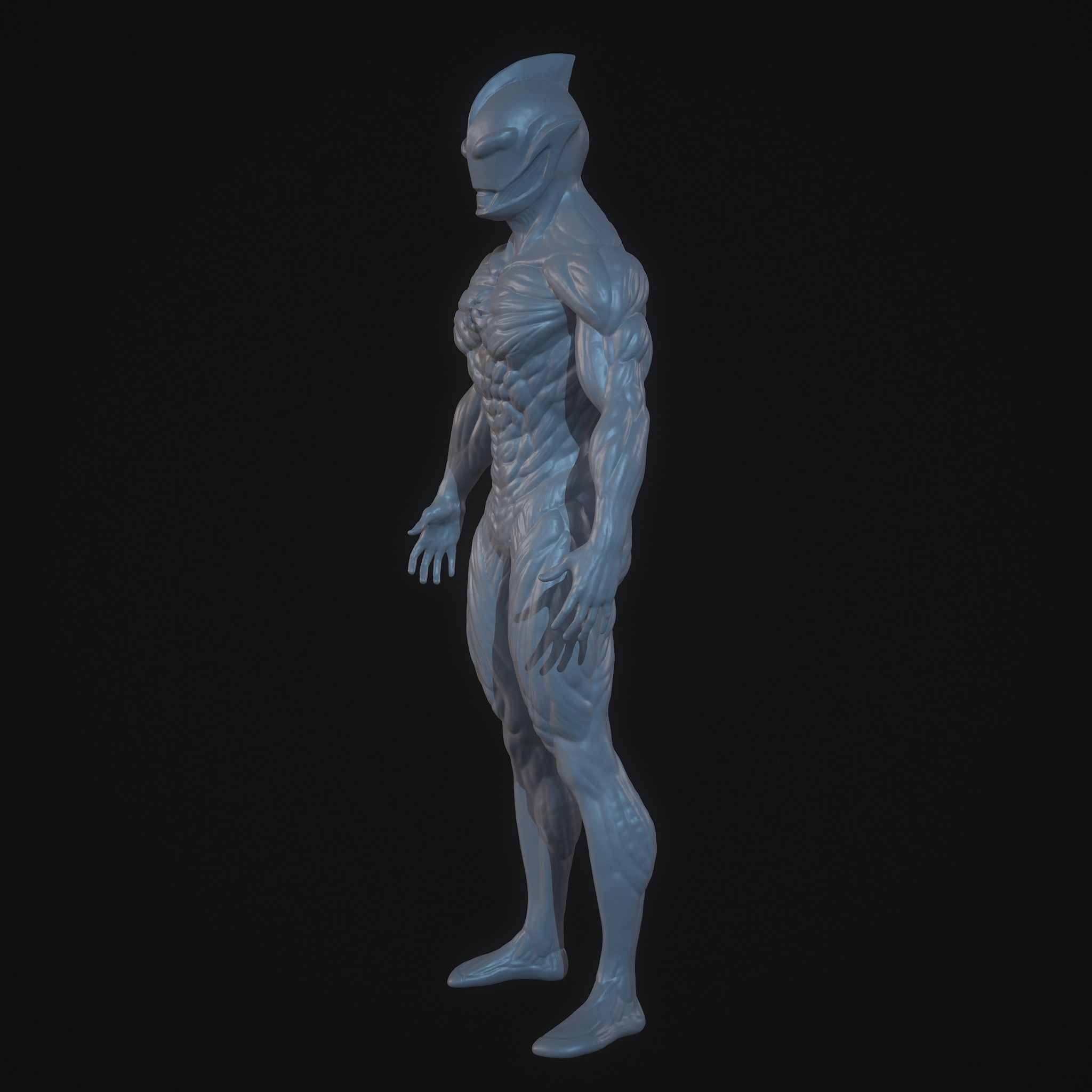 Demonic Ultraman statue 3D model 3D printable | CGTrader