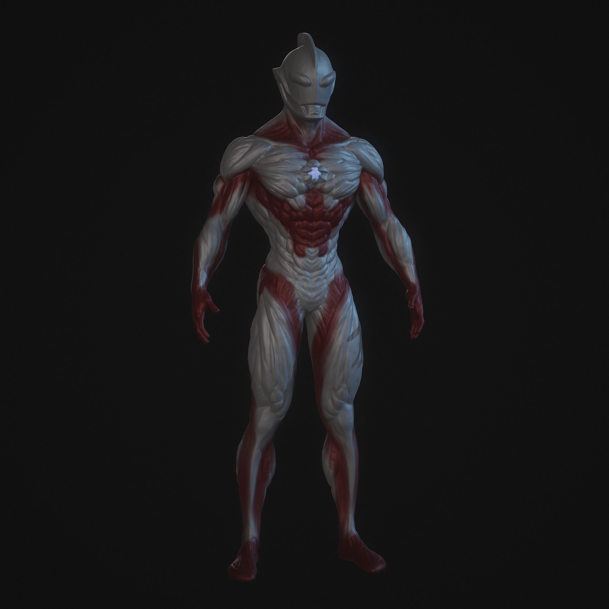 Demonic Ultraman statue 3D model 3D printable | CGTrader