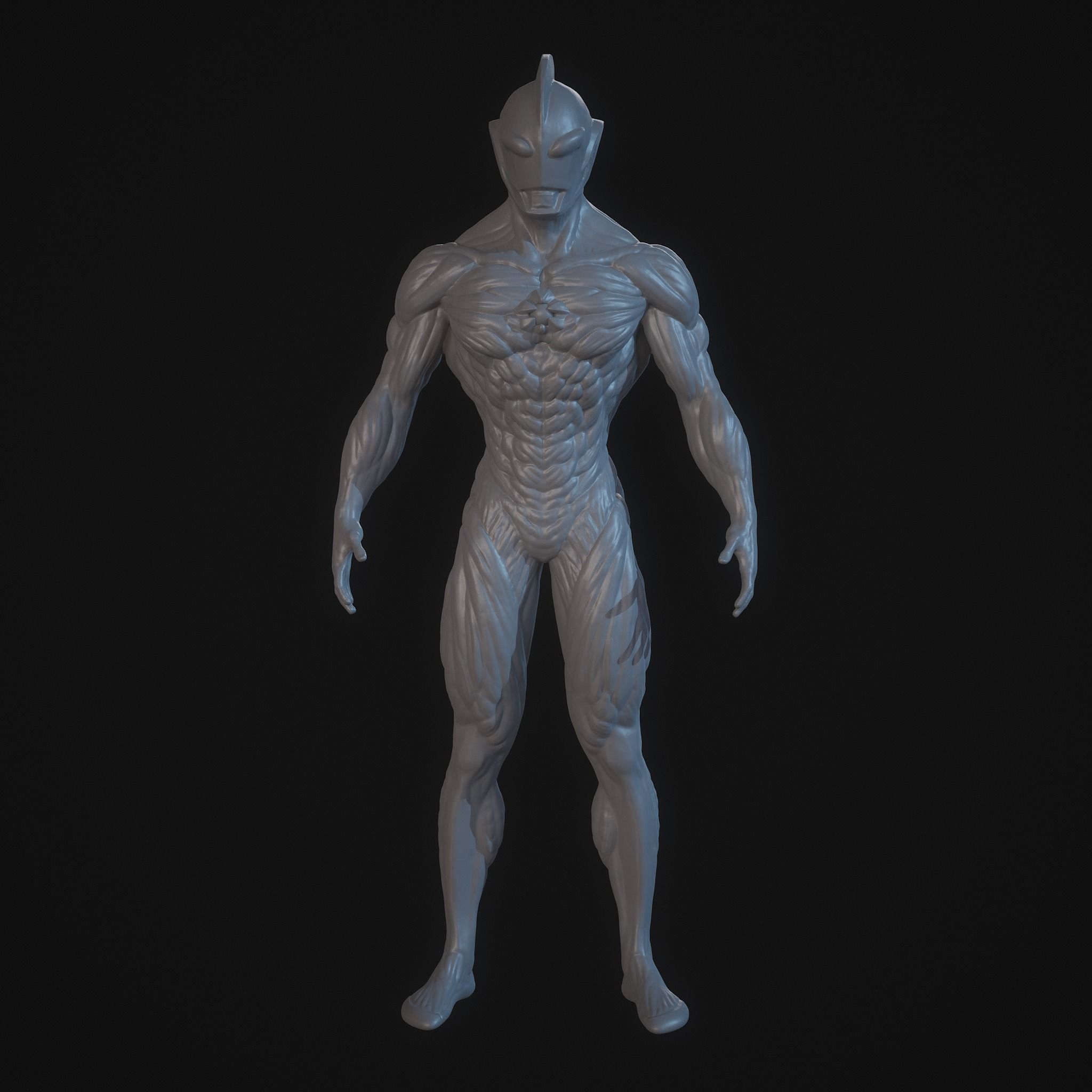 Demonic Ultraman statue 3D model 3D printable | CGTrader