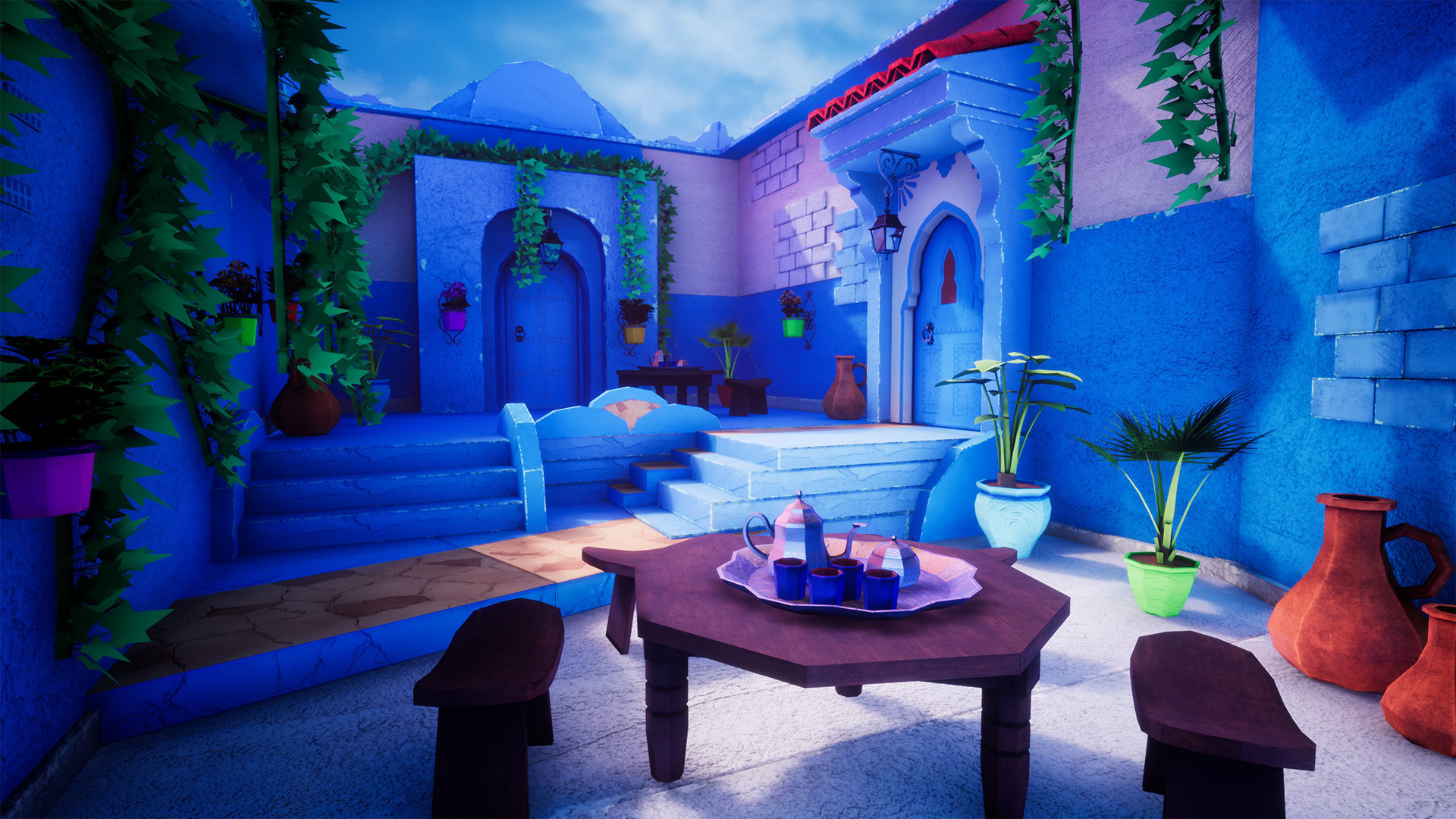 3D model Middle Eastern Street Modular Package 50 Assets VR / AR / low ...