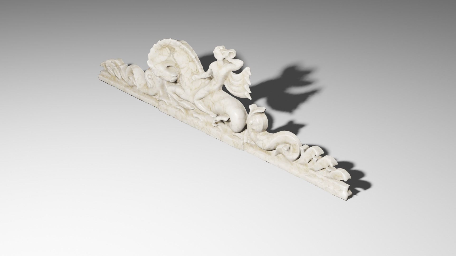 Decorative Stone Relief Sculpture 3D model | CGTrader