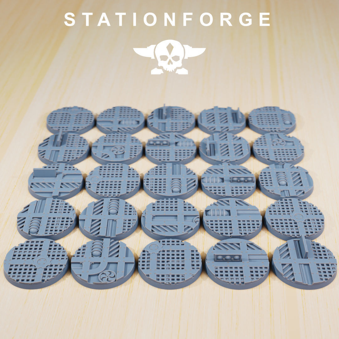 25 Industrial Bases 25mm 3D model 3D printable | CGTrader