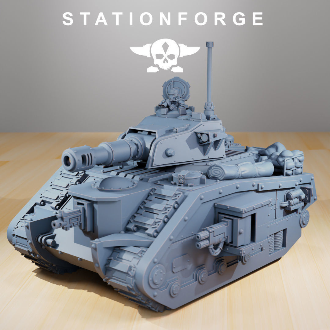 GrimGuard Battle Tank 3D model 3D printable | CGTrader