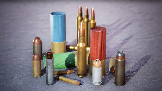 3D model Ultimate Bullet Pack 15 Variations VR / AR / low-poly | CGTrader