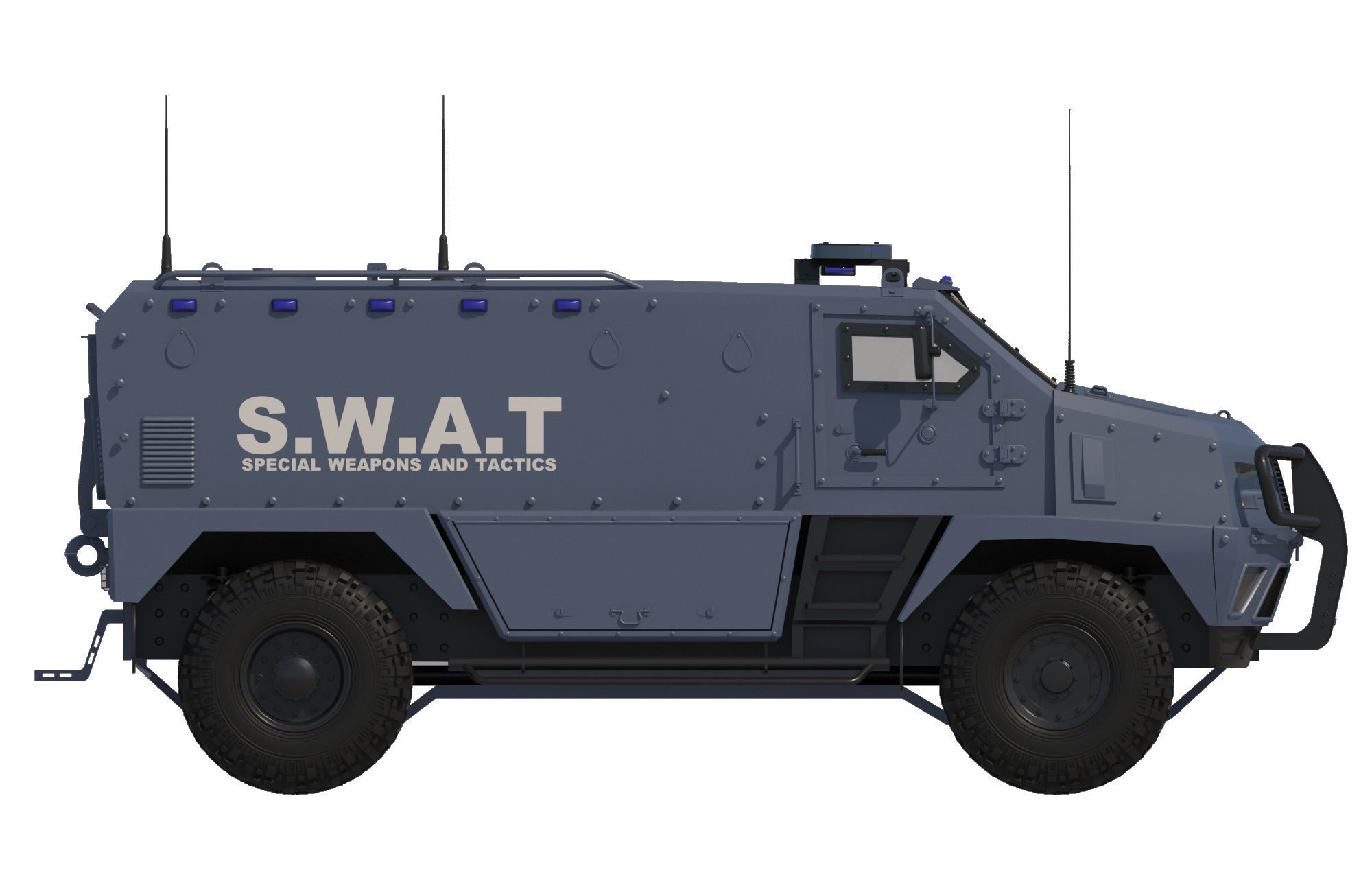 Armored swat van 3D model | CGTrader