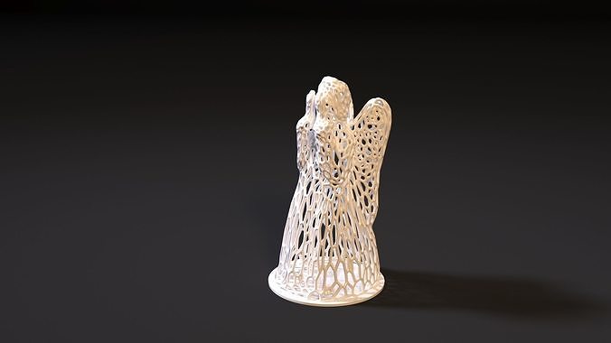 Angel wooden sculpture of 3D model 3D printable | CGTrader