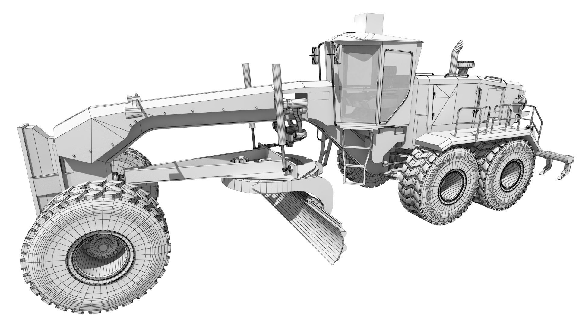 motor grader 3D model | CGTrader