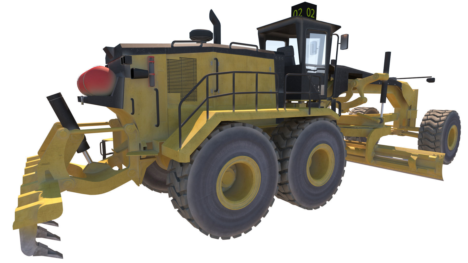 motor grader 3D model | CGTrader