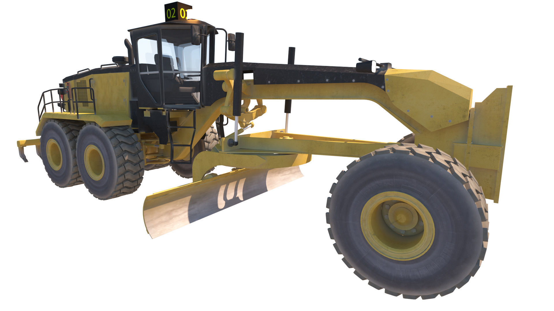 motor grader 3D model | CGTrader