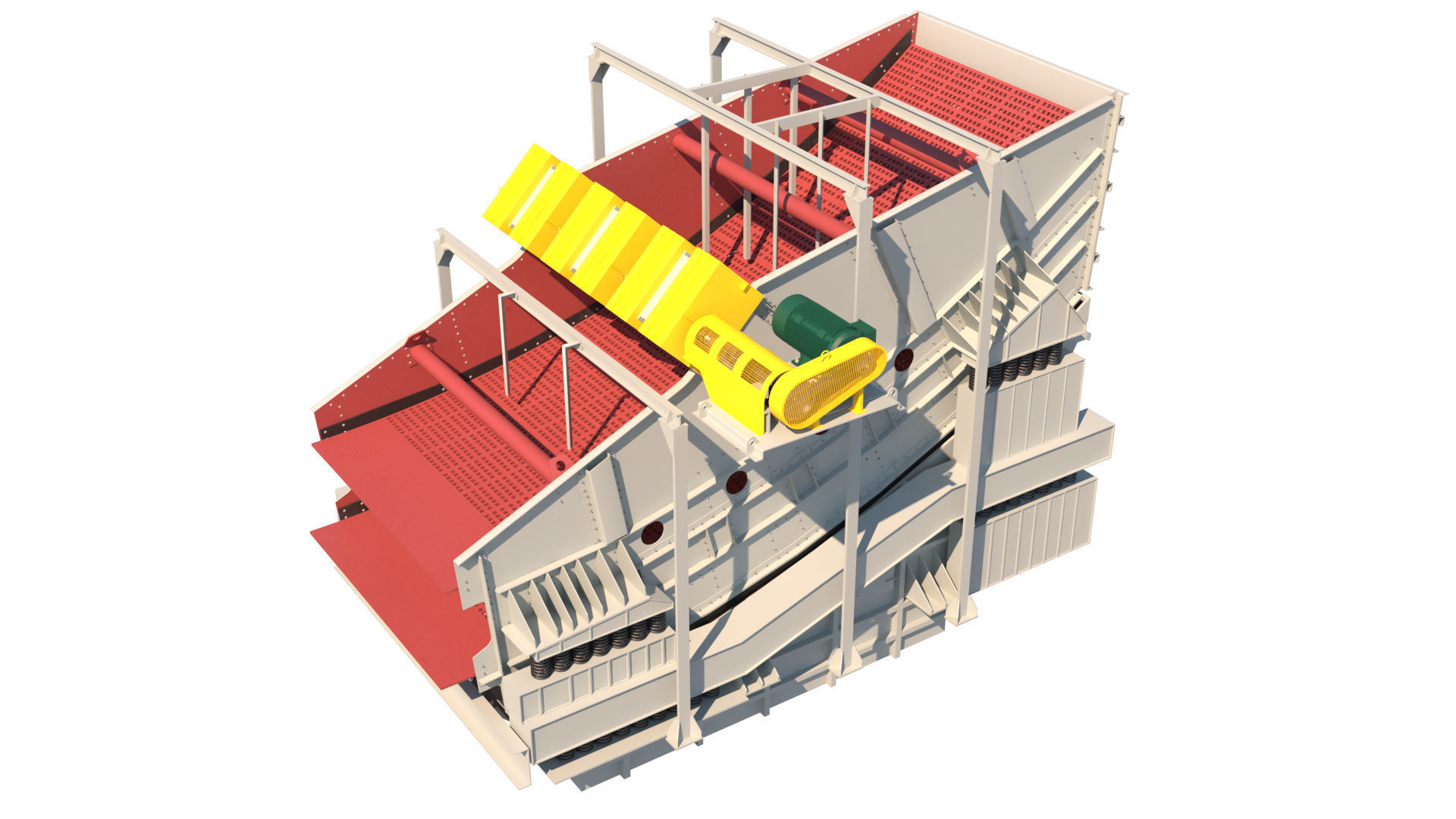 zaranda sludge dewatering machine 3D model | CGTrader