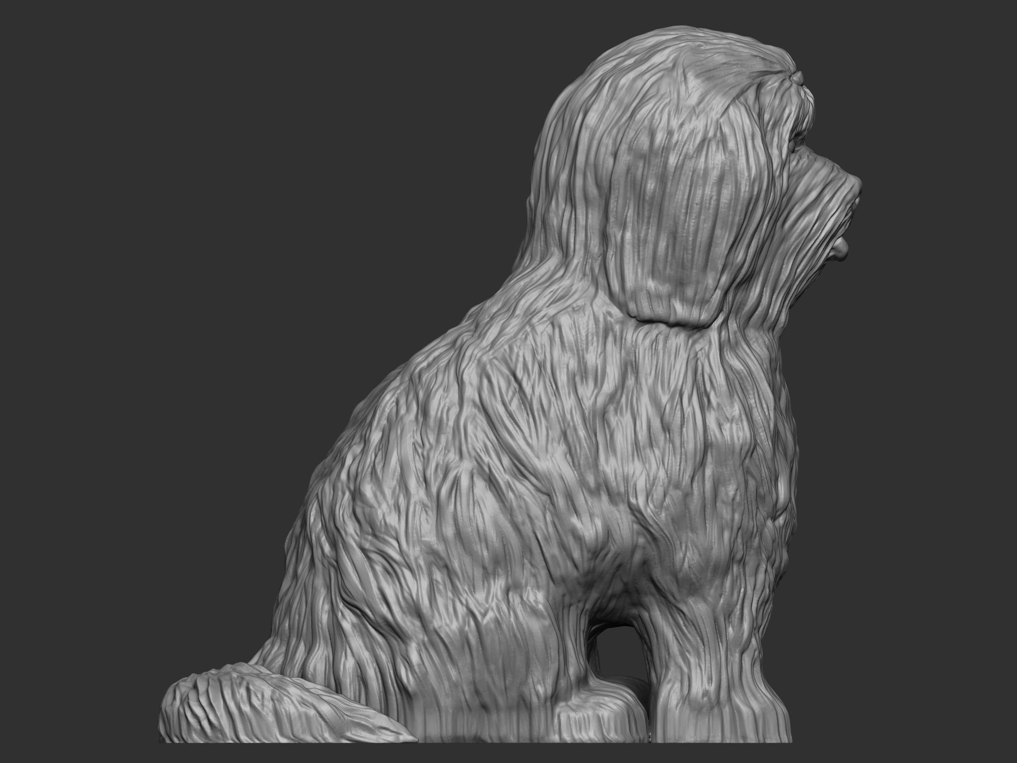 Old english sheepdog 3D model 3D printable | CGTrader