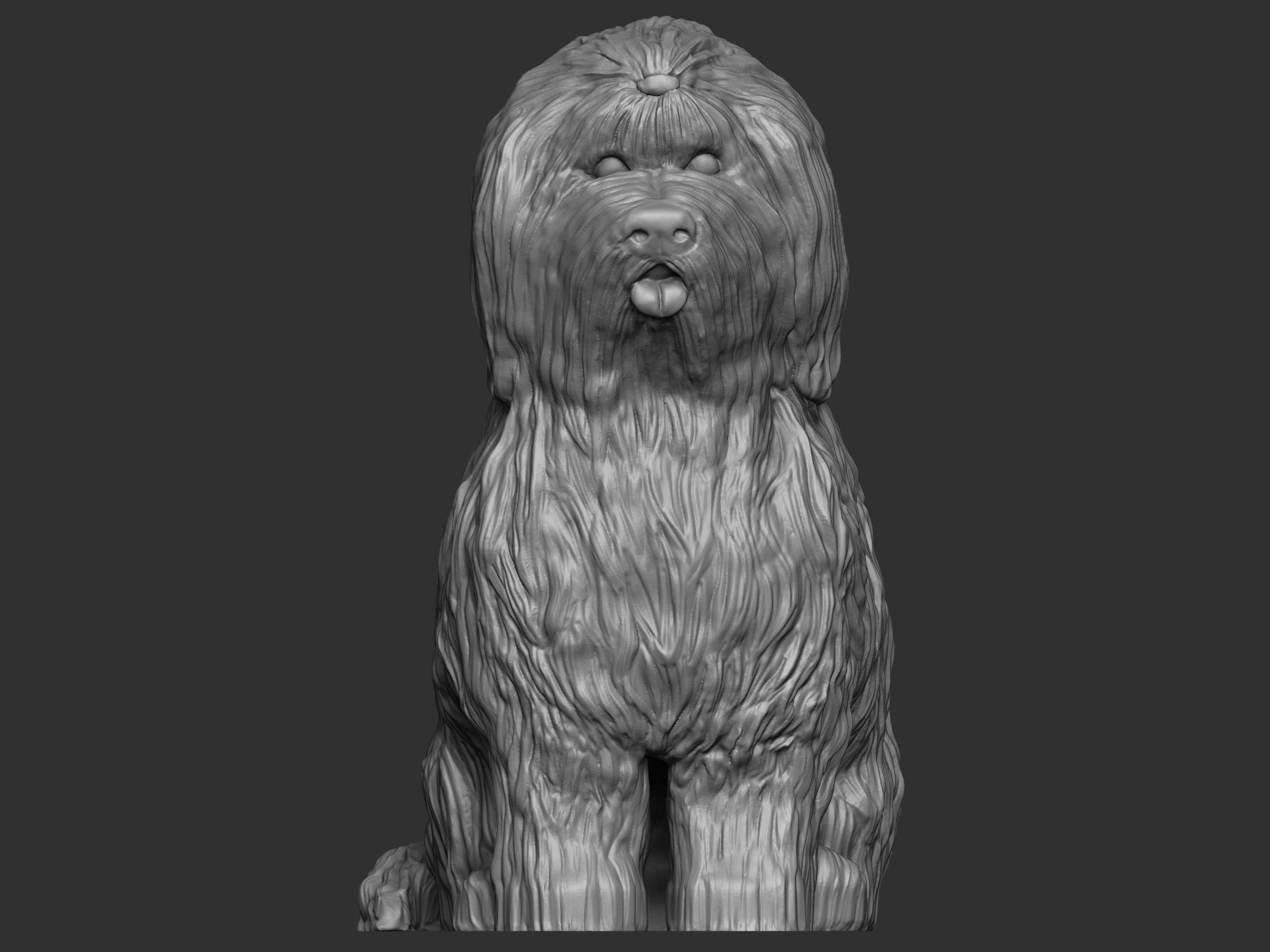 Old english sheepdog 3D model 3D printable | CGTrader