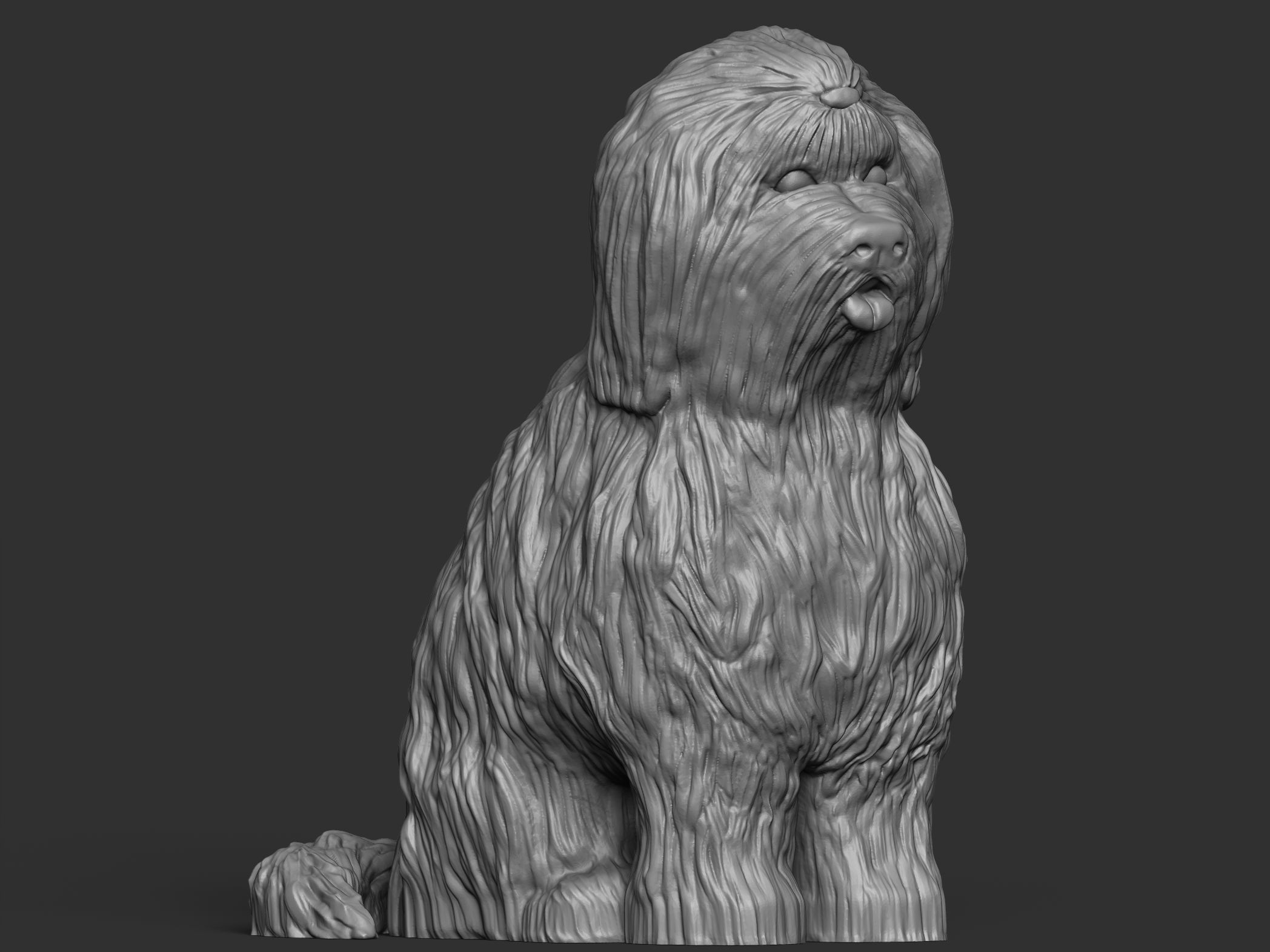 Old english sheepdog 3D model 3D printable | CGTrader