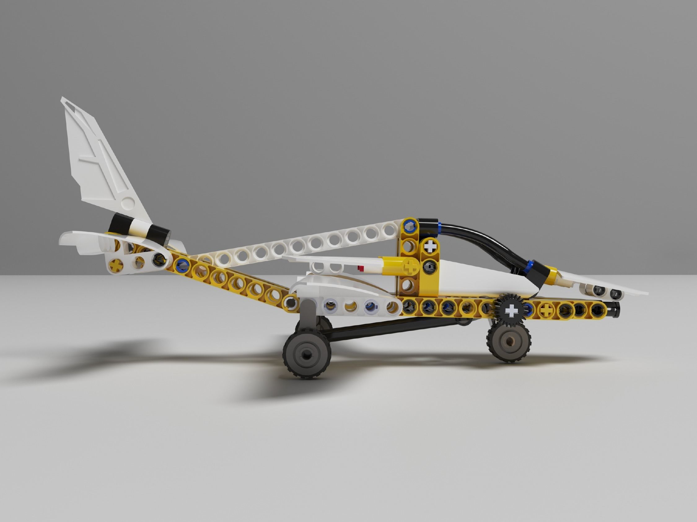 Lego Technic Airplane 3D model | CGTrader
