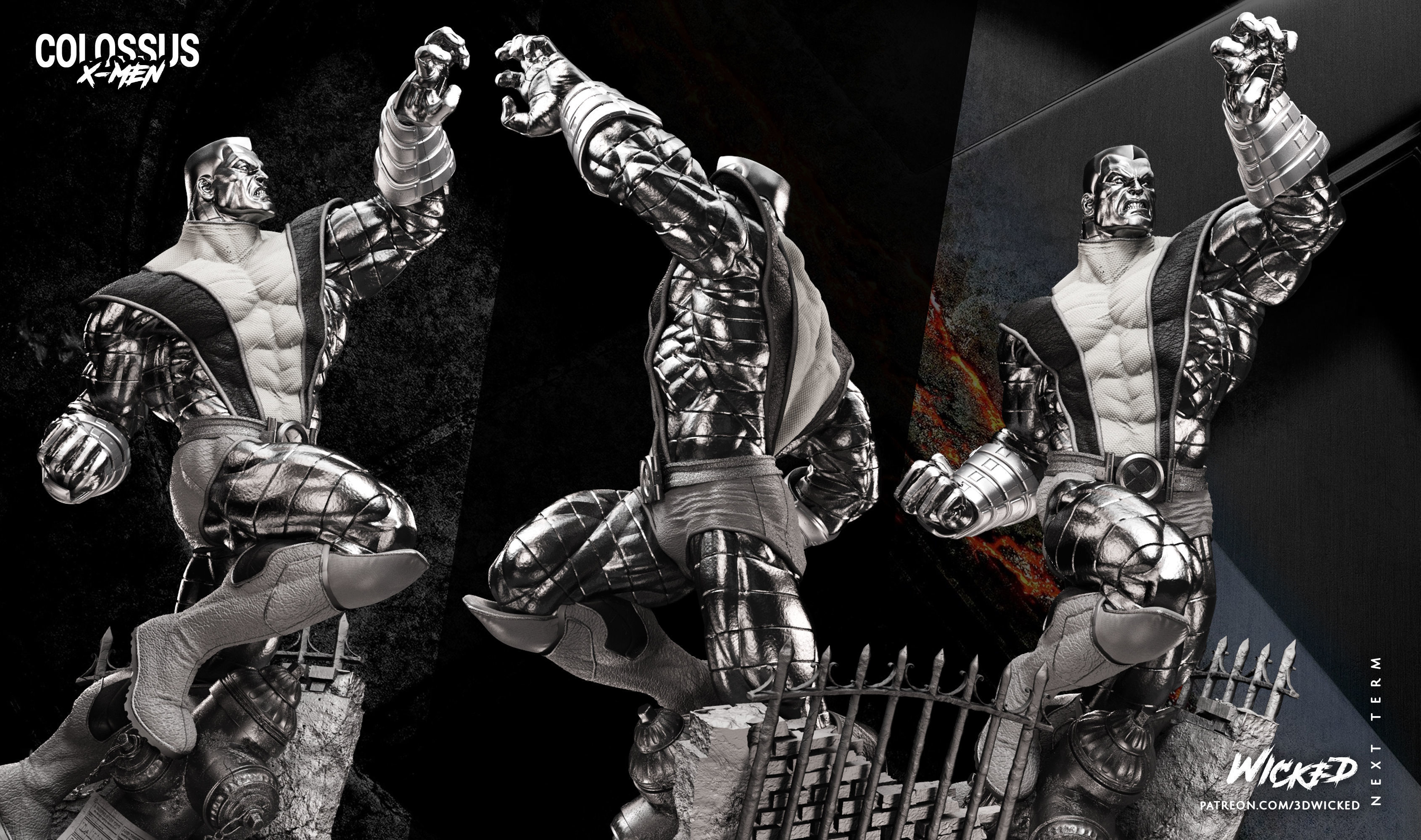 Wicked Marvel Colossus Sculpture ready for 3d printing free 3D model 3D ...