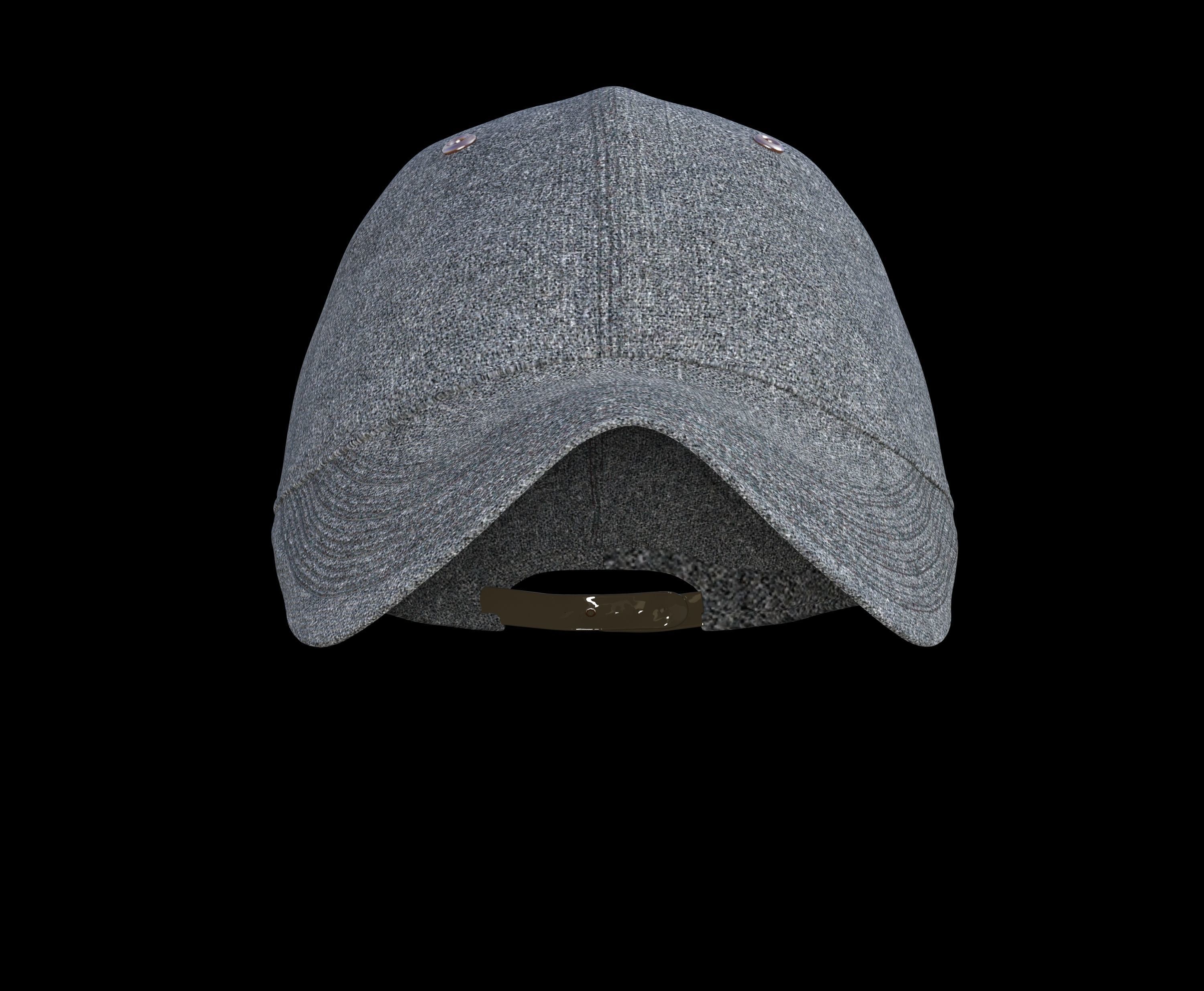 Wool Baseball Cap Package 3D model | CGTrader
