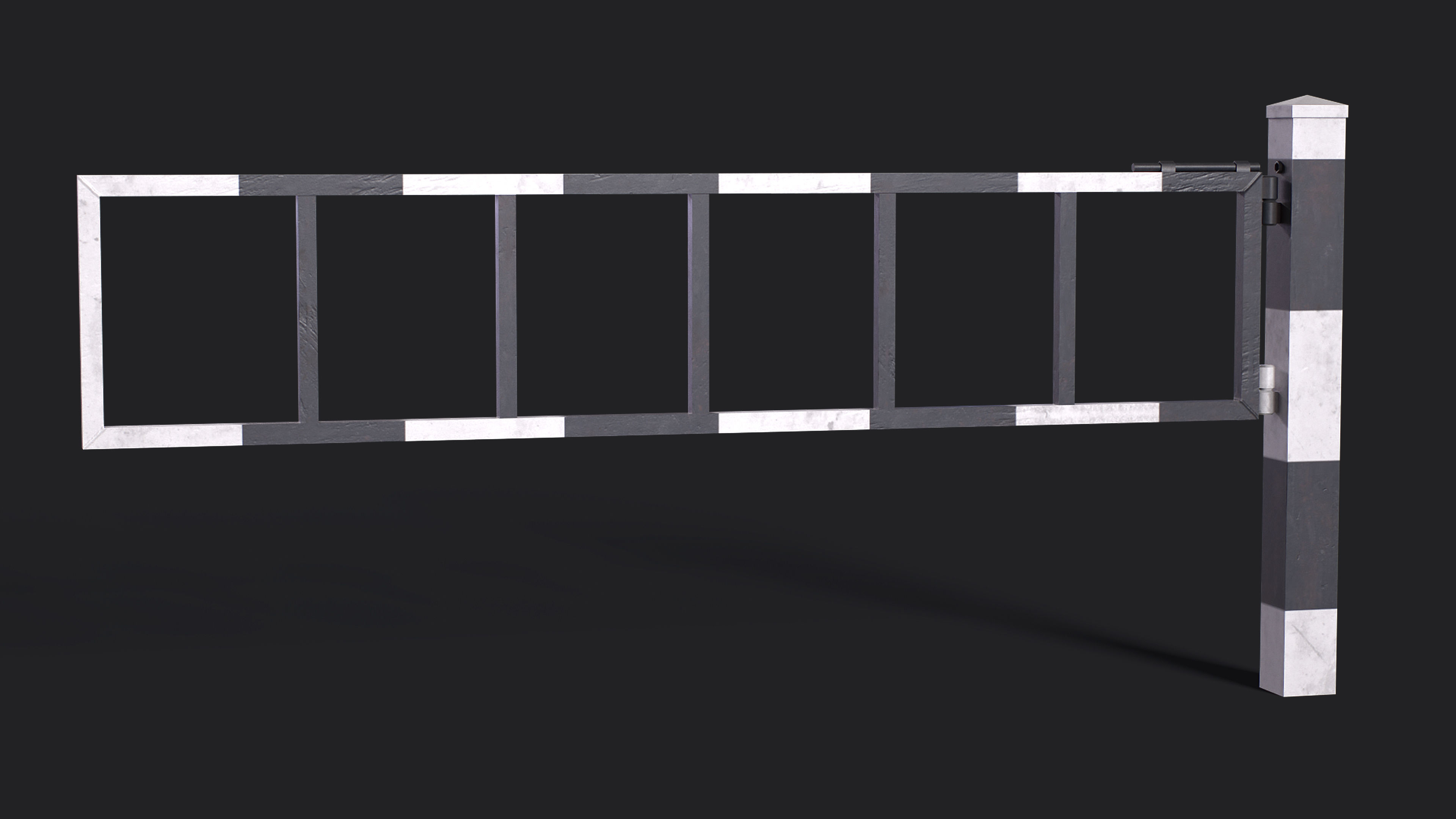 3D model Set of 5 Checkpoint Barriers VR / AR / low-poly | CGTrader