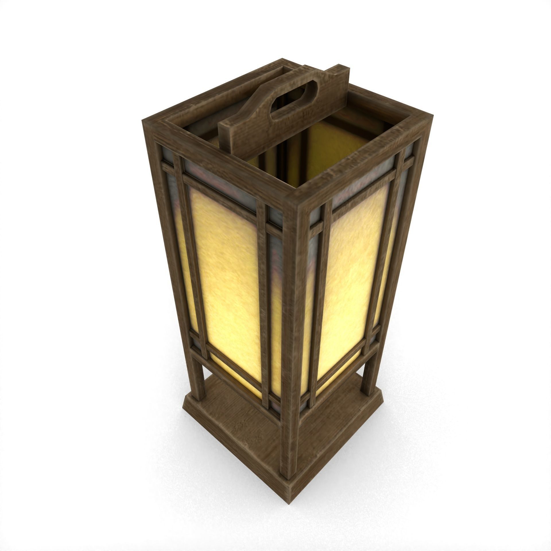 3D model Japanese Traditional Andon Lamp VR / AR / low-poly | CGTrader