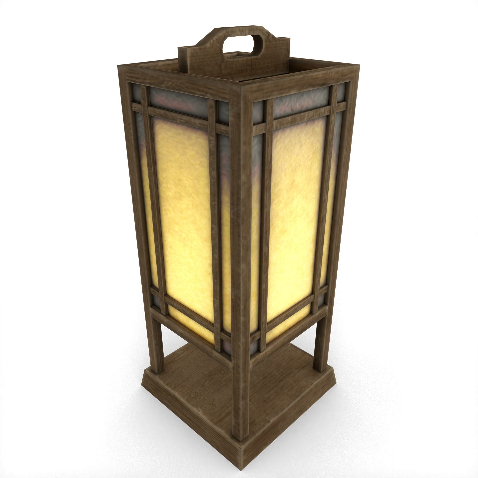 3D model Japanese Traditional Andon Lamp VR / AR / low-poly | CGTrader