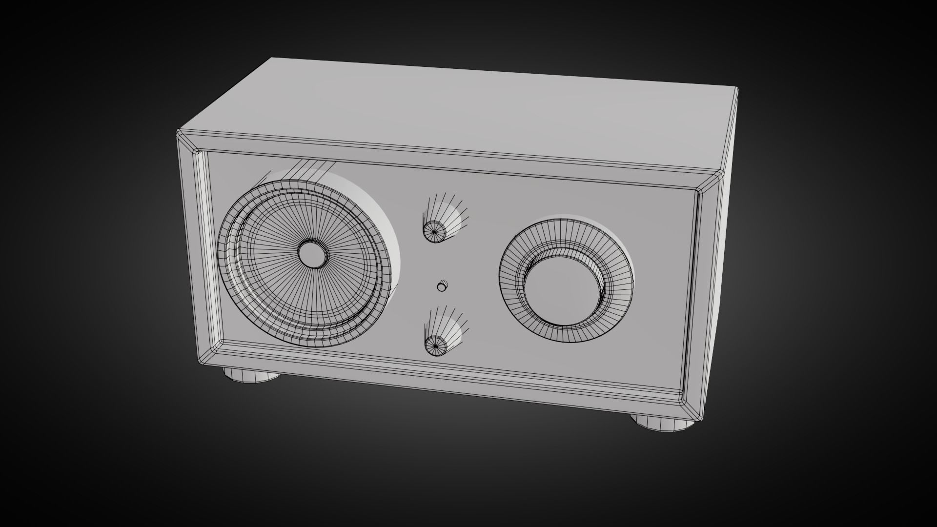 Radio Basic free 3D model | CGTrader